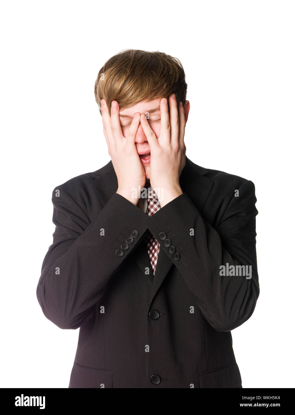 Horrified young man Stock Photo - Alamy