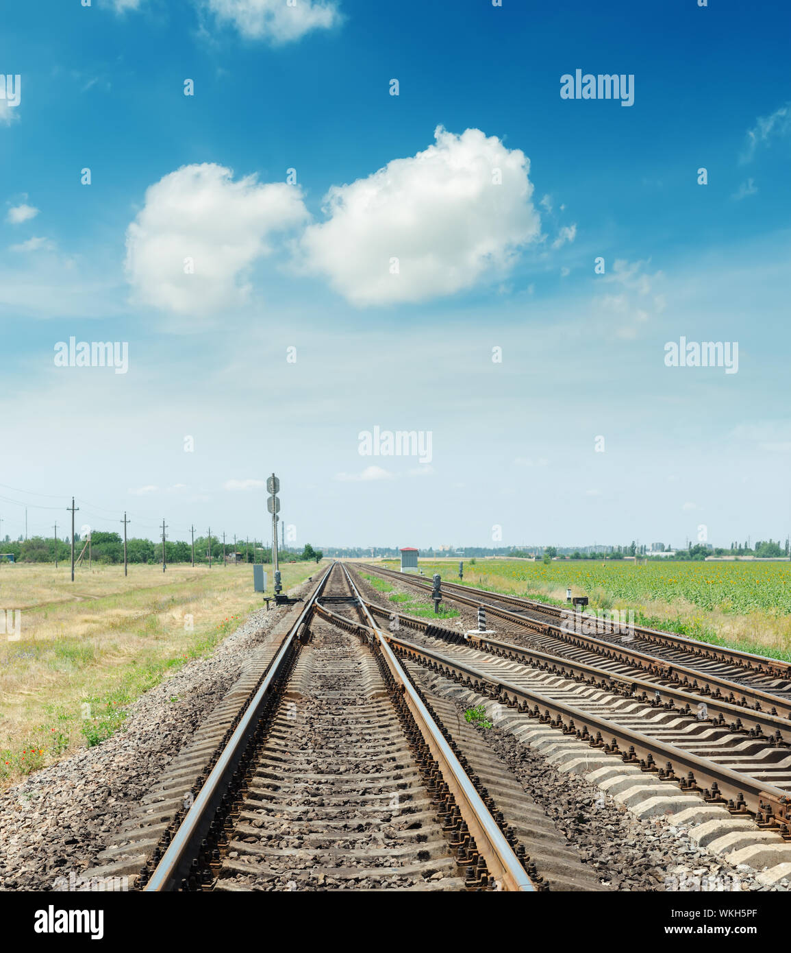 Two Railroads High Resolution Stock Photography and Images - Alamy