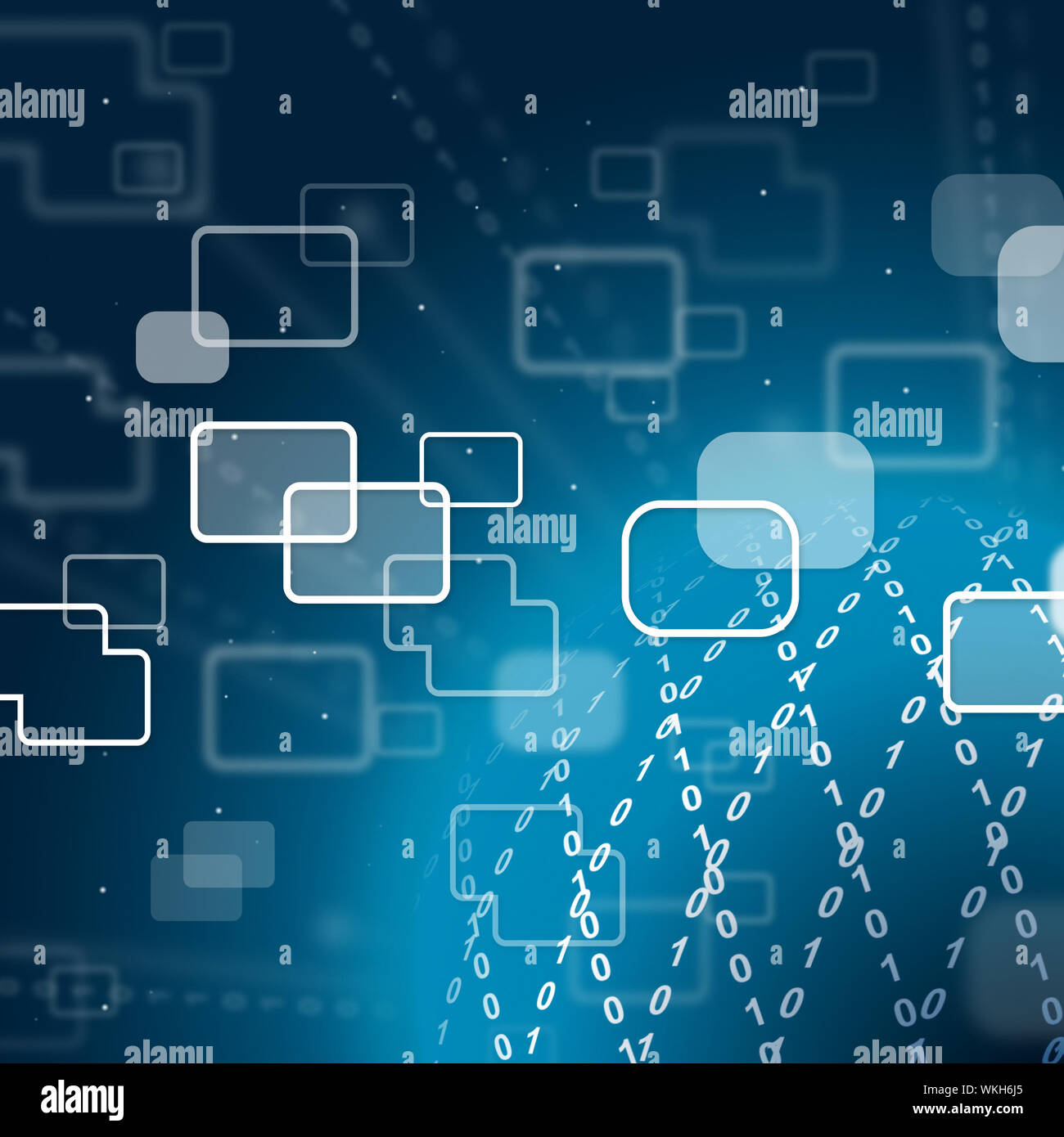 Zero One Background Showing Internet Technology And Broadband Stock ...