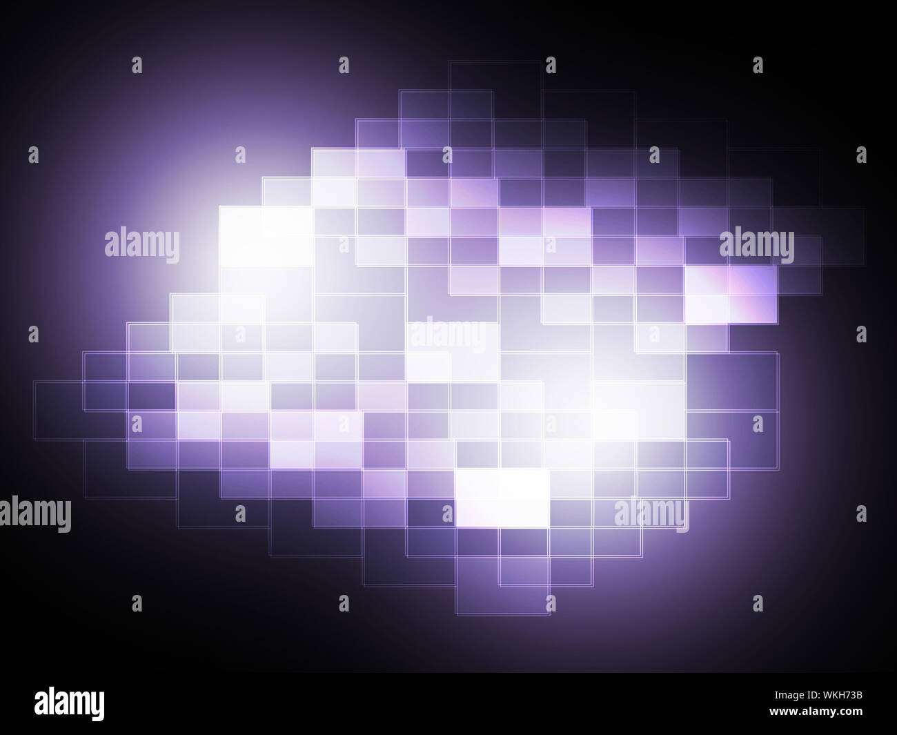 Blurry Pixel Light Spot Meaning Creativity And Diffusion Stock Photo ...
