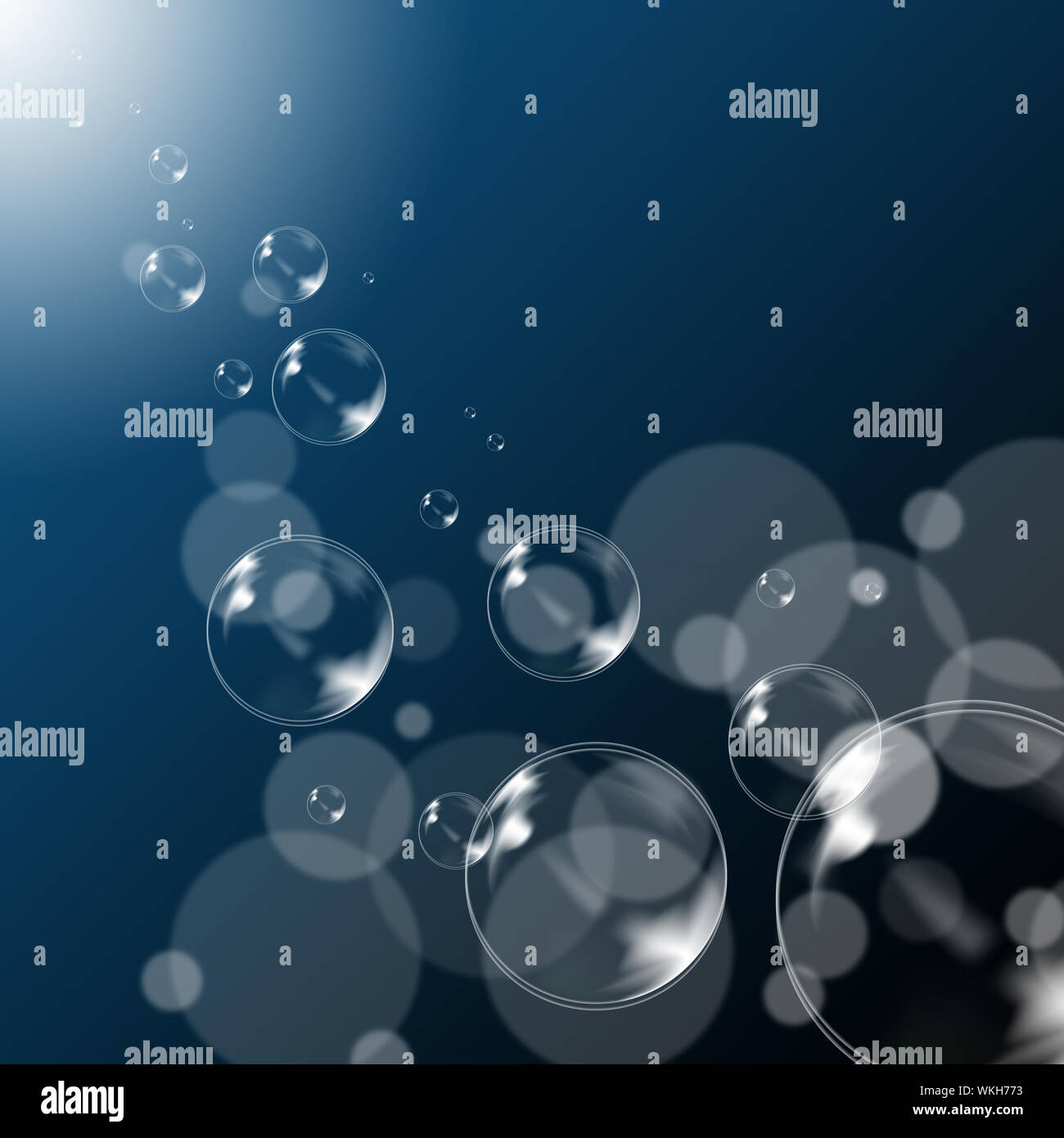 Bubbles Background Showing Translucent Soapy And Spheres Stock Photo ...