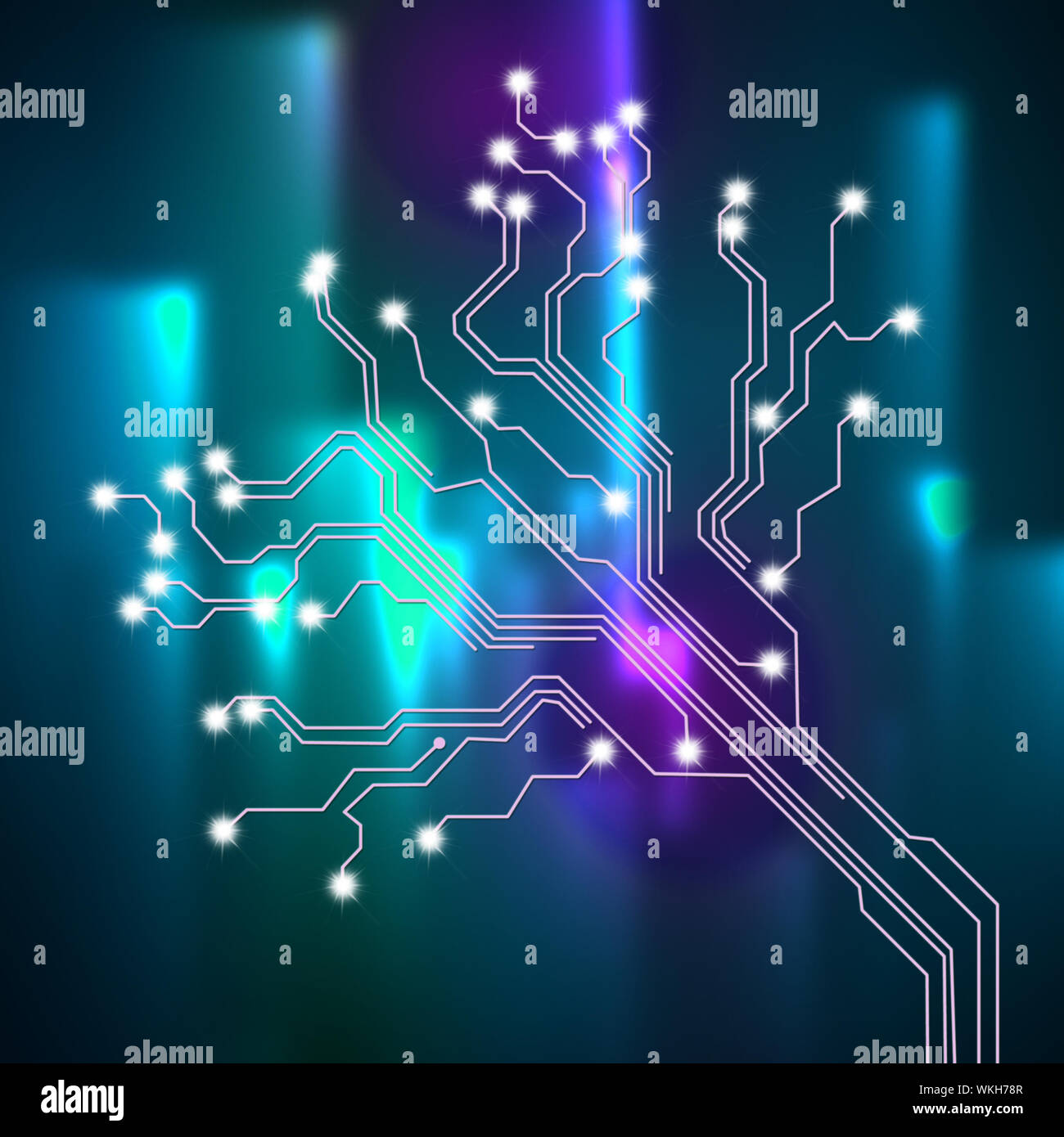 Contact Links Background Showing Connection Lines Or Interface Circuits ...