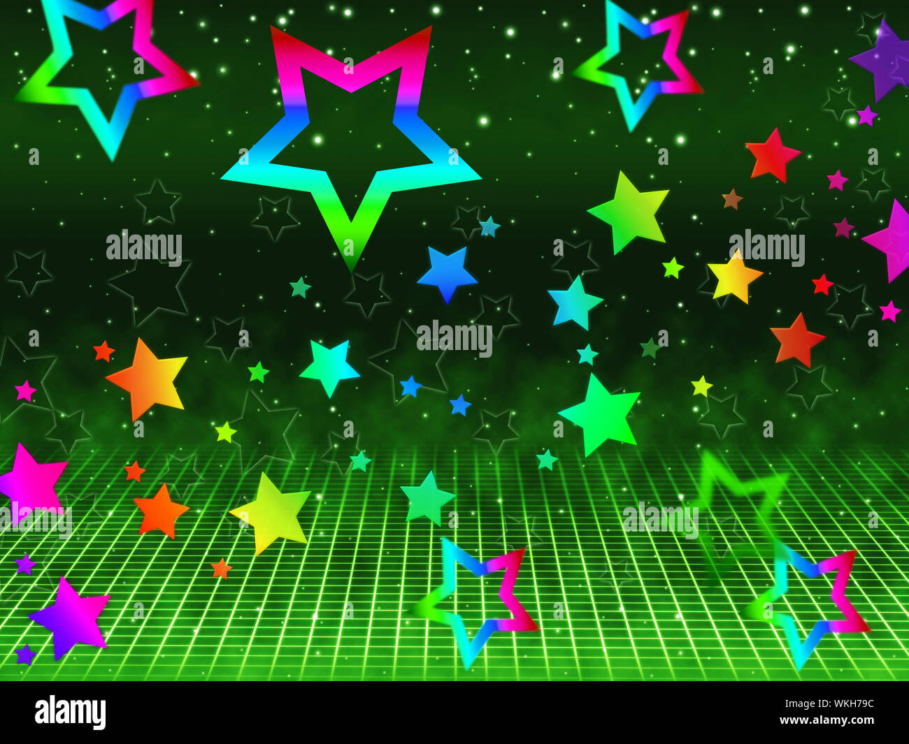 Rainbow starry background hi-res stock photography and images - Alamy