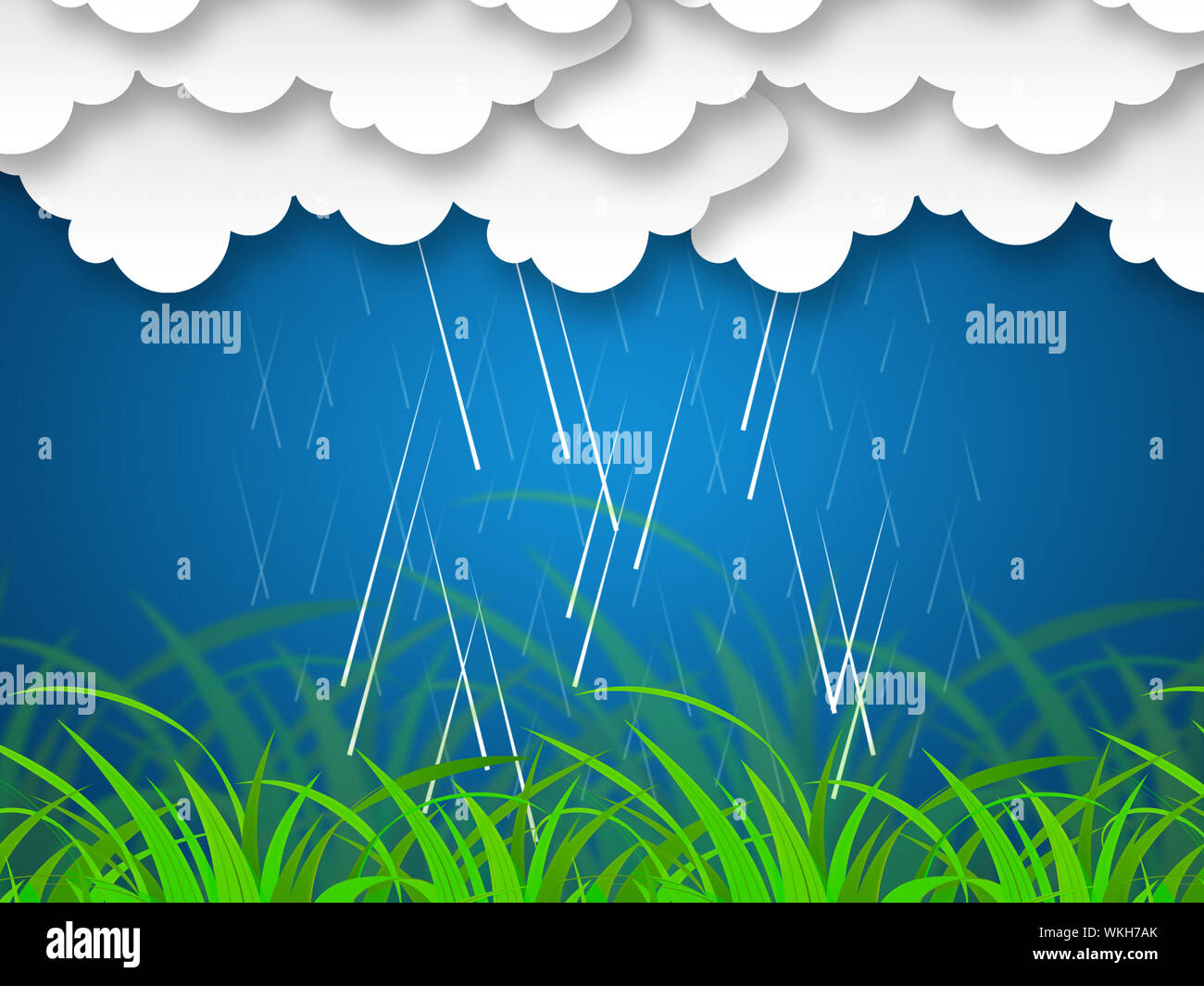 Raining Sky Background Showing Storms And Rain Stock Photo - Alamy
