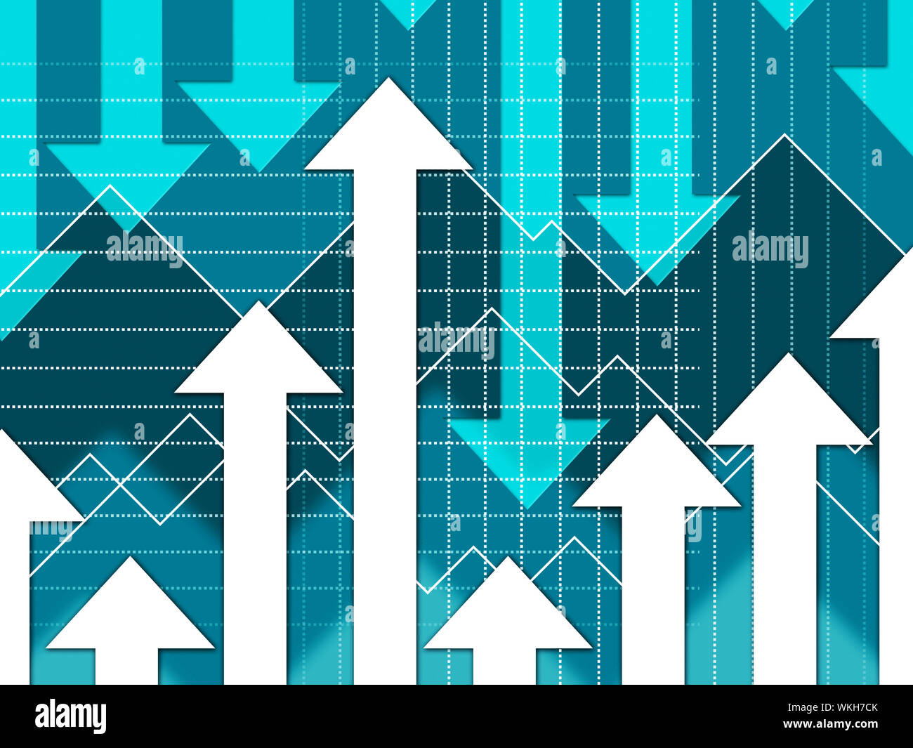 Arrows Spikes Background Meaning Graph Visual And Information Stock ...