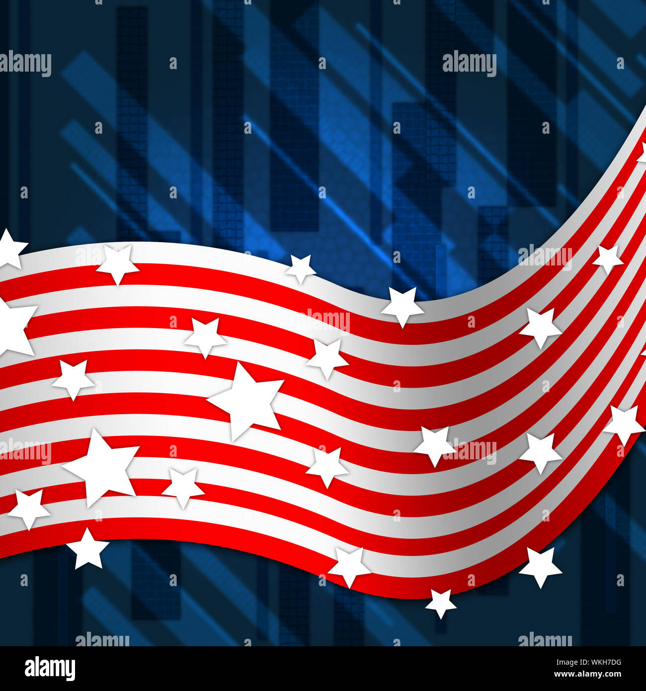 American Flag Background Showing National Pride And Identity Stock ...