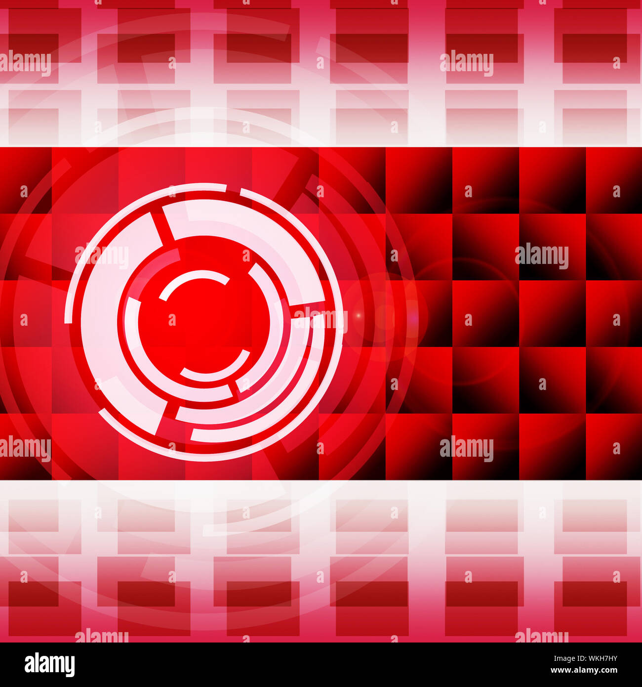 Red Circles Background Showing LP And Music Stock Photo - Alamy