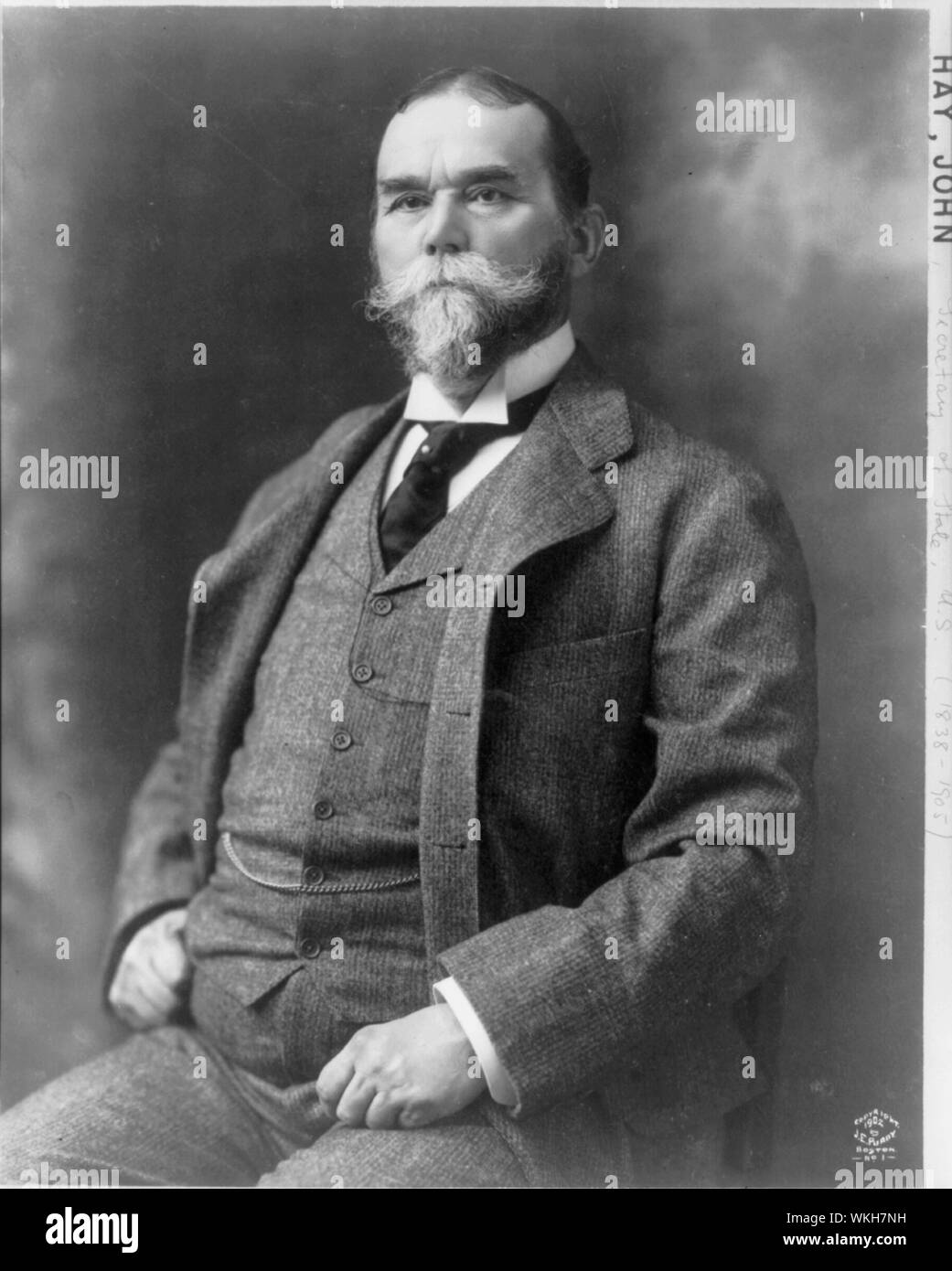 John Hay, half-length portrait, seated Stock Photo - Alamy