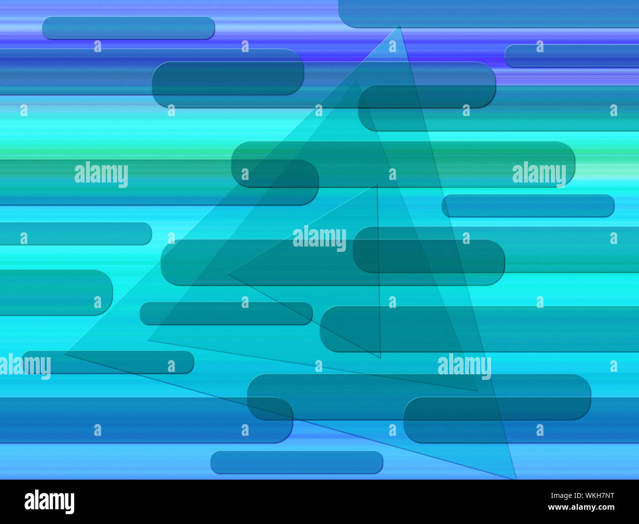 Blue Shapes Background Meaning Oblongs And Triangles Stock Photo - Alamy