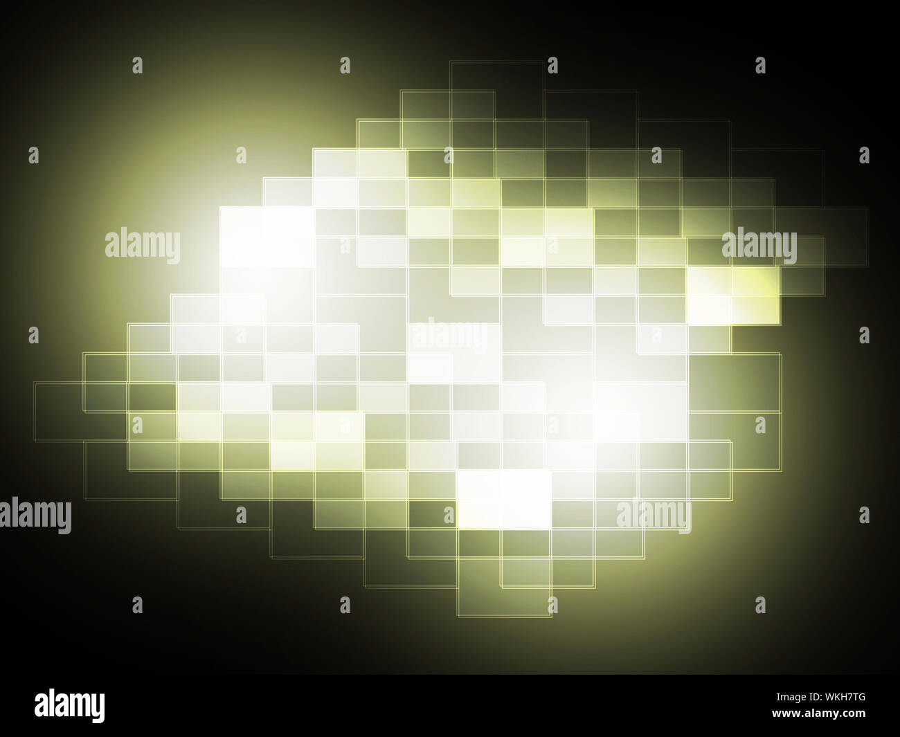 Blurry Pixel Light Spot Showing Modern Art Or Creativity Stock Photo ...