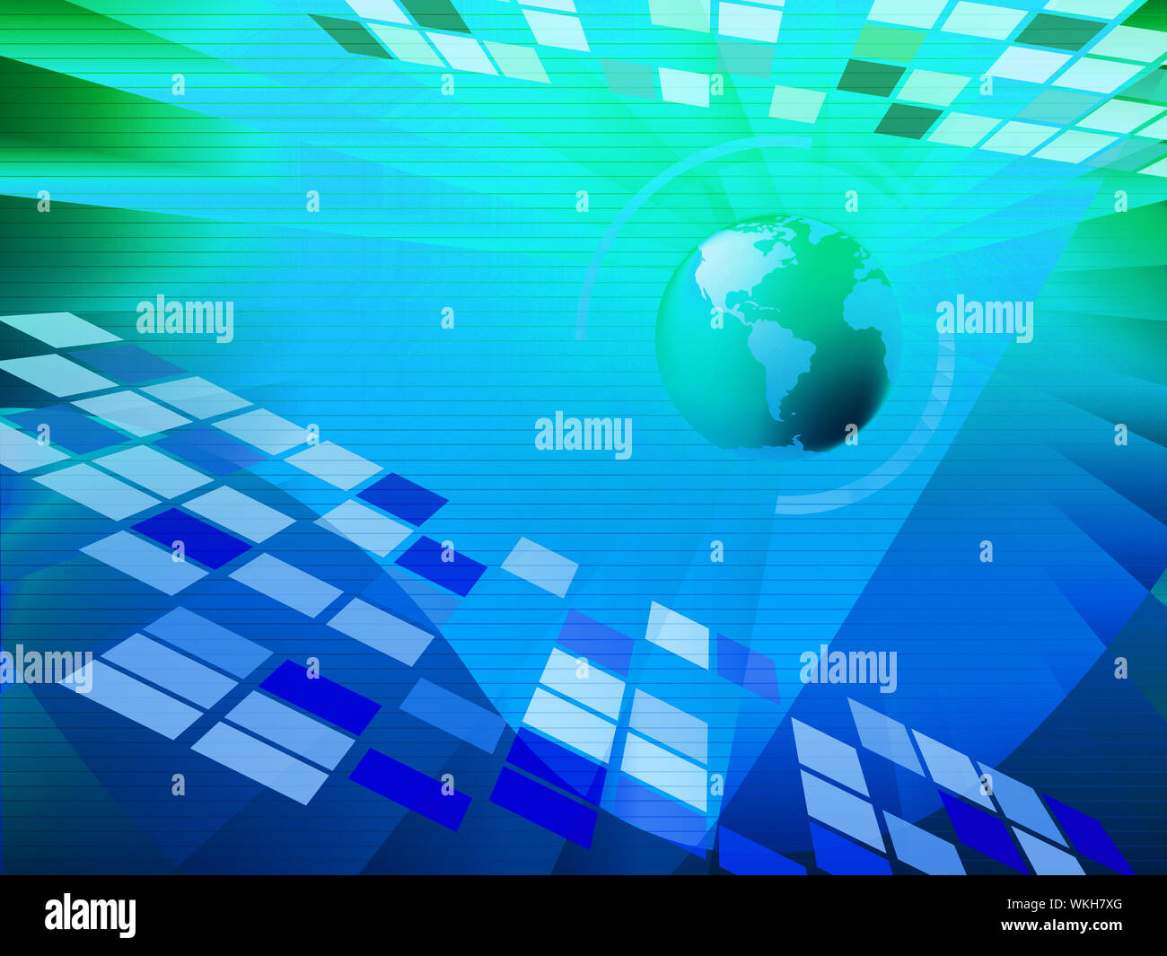 Earth Background Showing Global Digital Art Or Design Stock Photo - Alamy