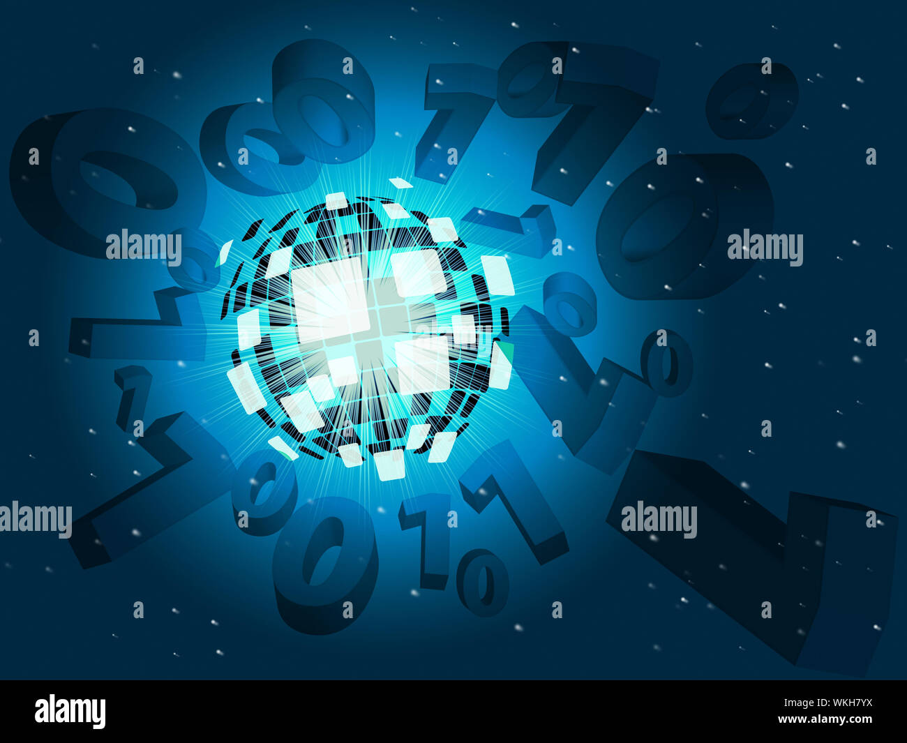 Zero One Background Meaning Binary Matrix And Information Stock Photo ...