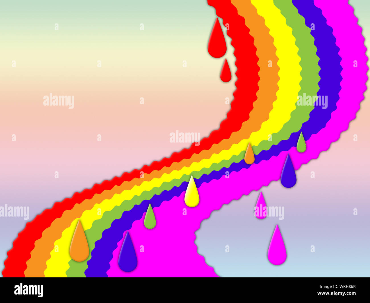 Dripping paint rainbow hi-res stock photography and images - Alamy