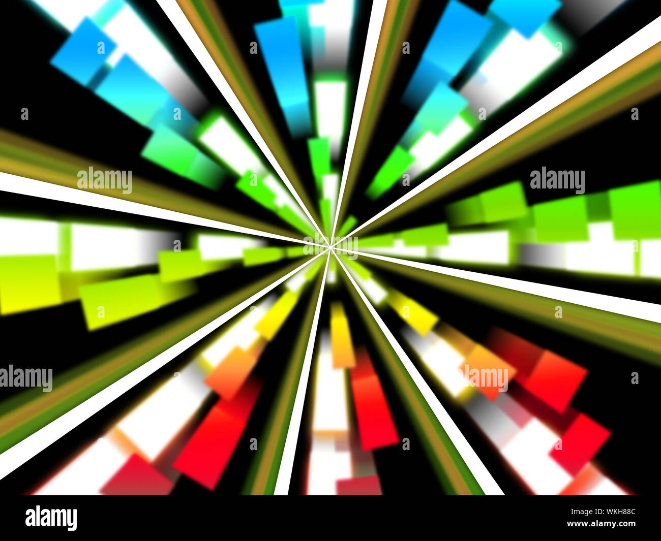 Wheel Background Showing Multicolored Rectangles And Spinning Stock ...