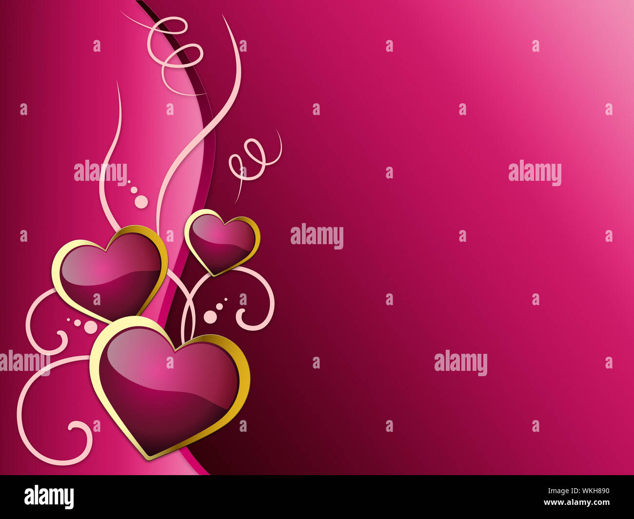 Hearts Background Showing Romantic And Passionate Love Stock Photo - Alamy
