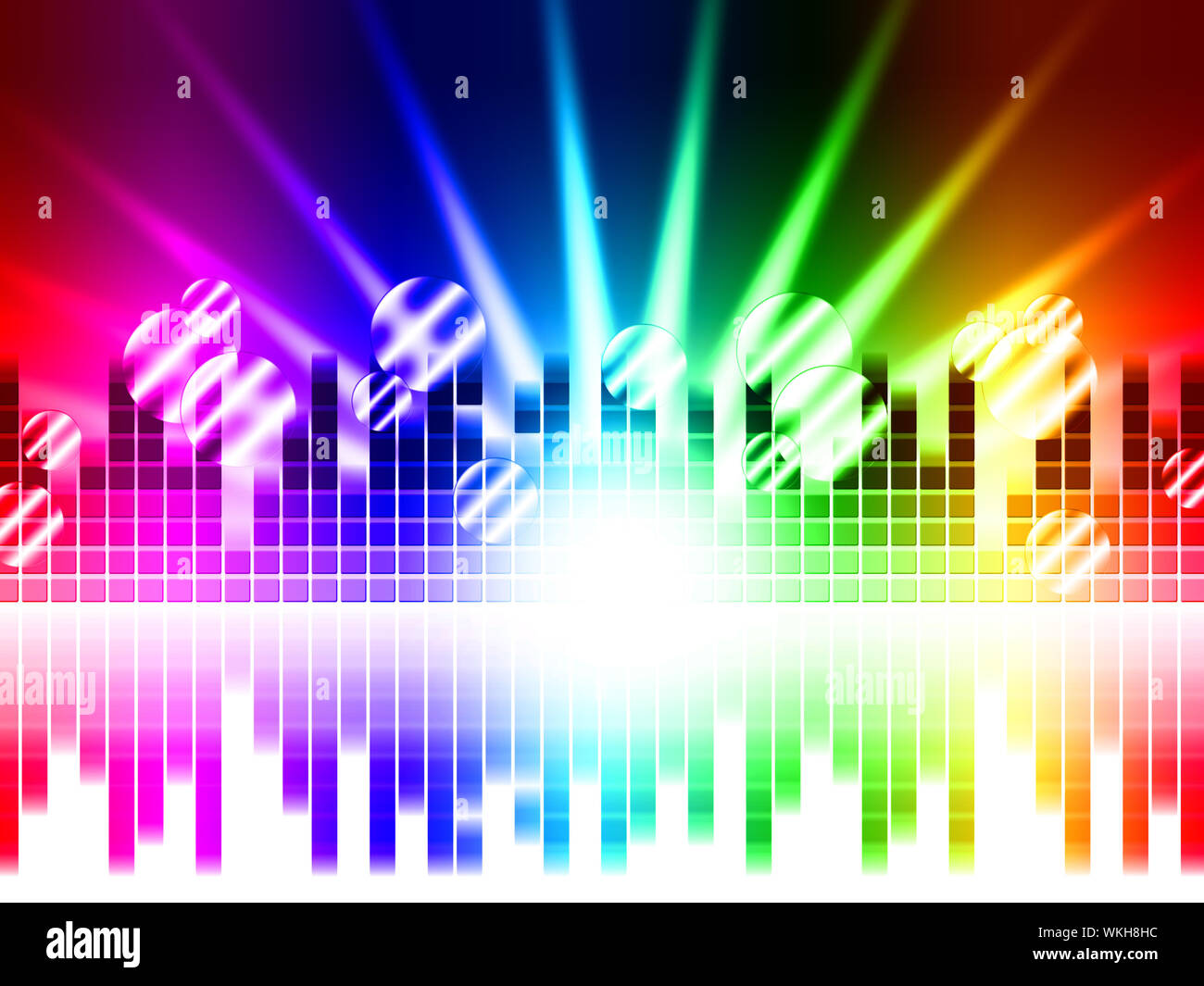 Striped sound waves hi-res stock photography and images - Alamy