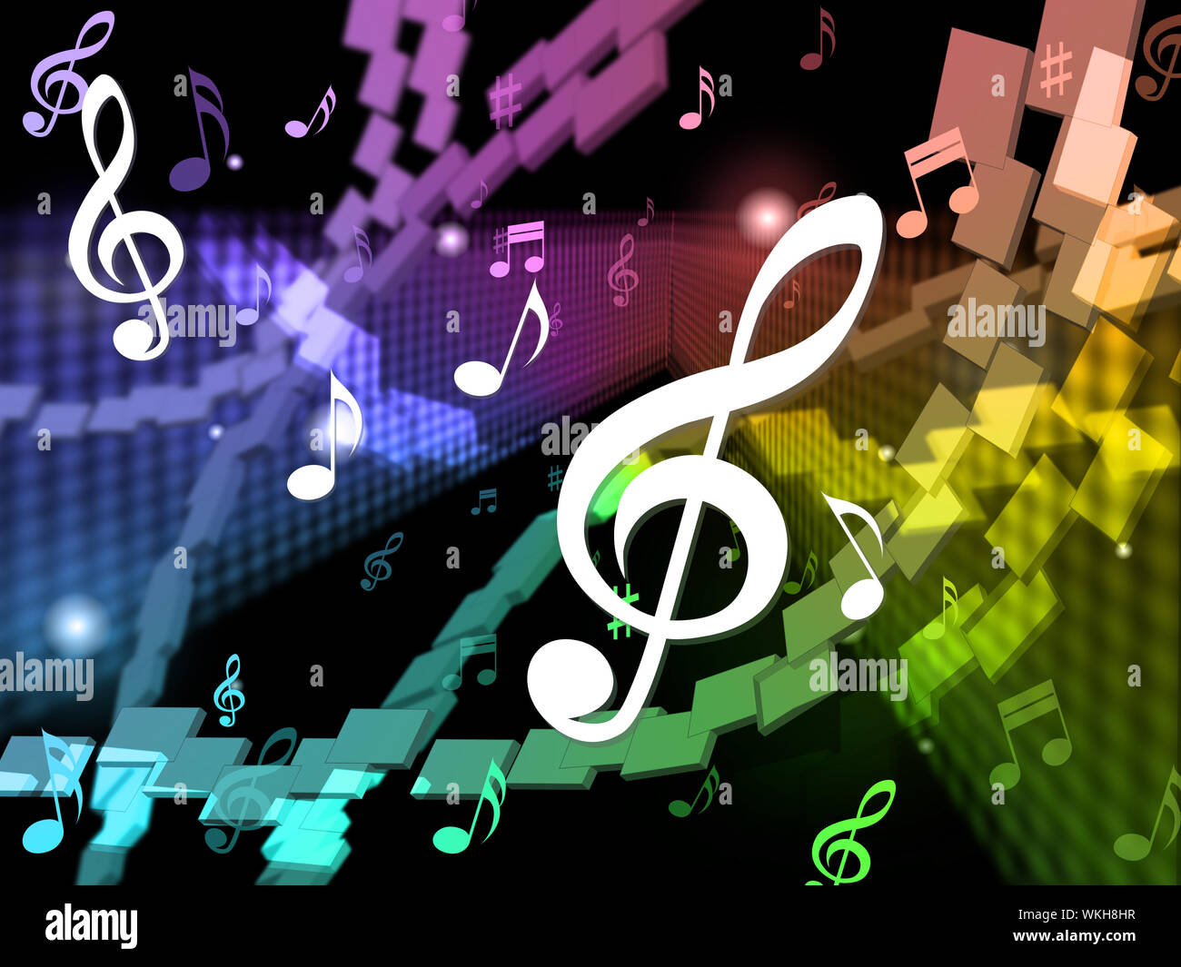 Music Background Meaning Musical Piece And Harmony Stock Photo - Alamy