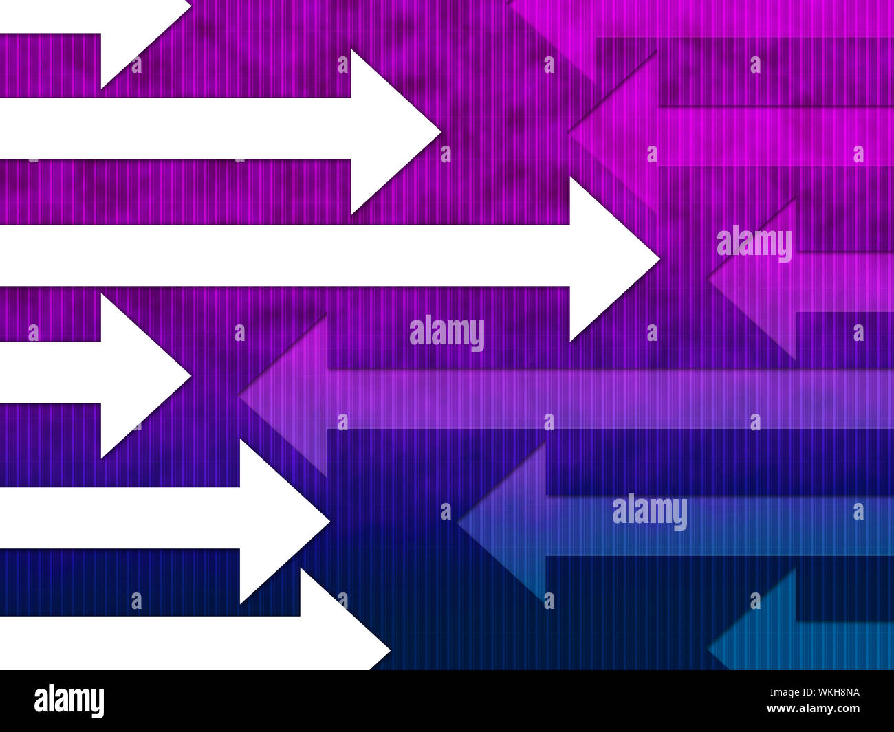 Arrows Background Showing Left Right And Direction Stock Photo - Alamy