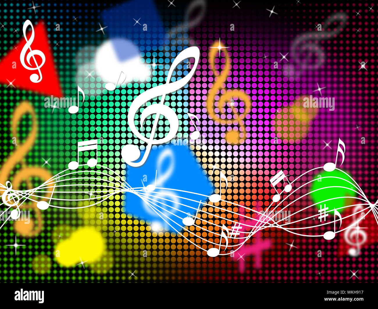 Music Colors Background Showing Blues Classical Or Pop Stock Photo - Alamy