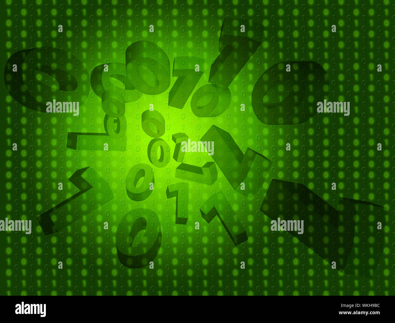 Zero One Background Meaning Binary Programming And Technology Stock ...