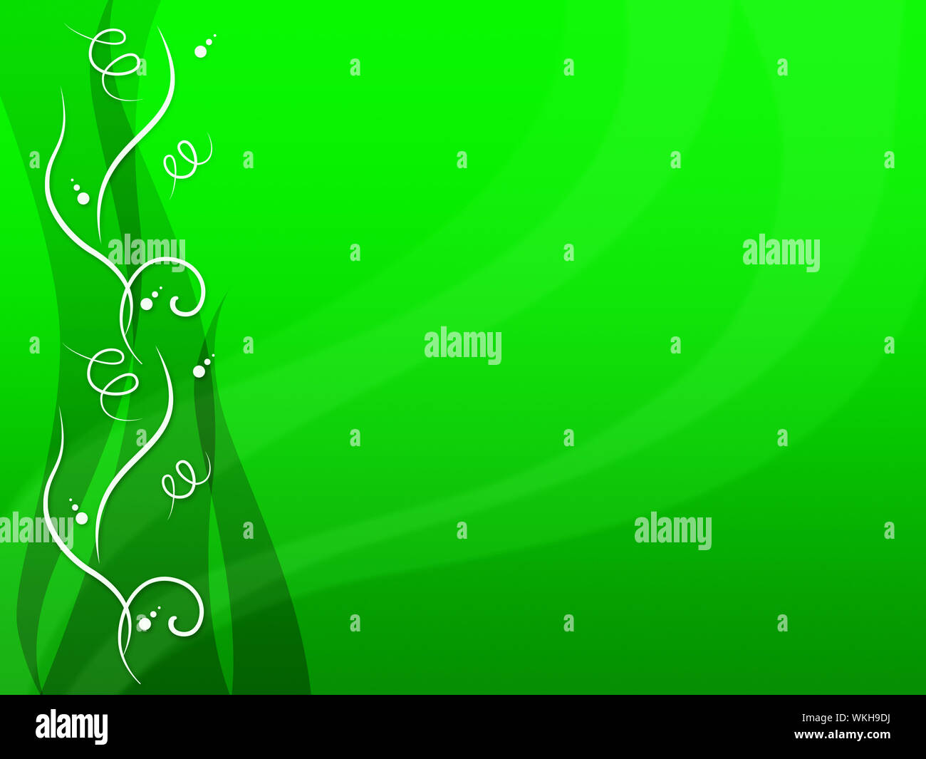 Green Floral Background Showing Flower Stem And Growth Stock Photo - Alamy