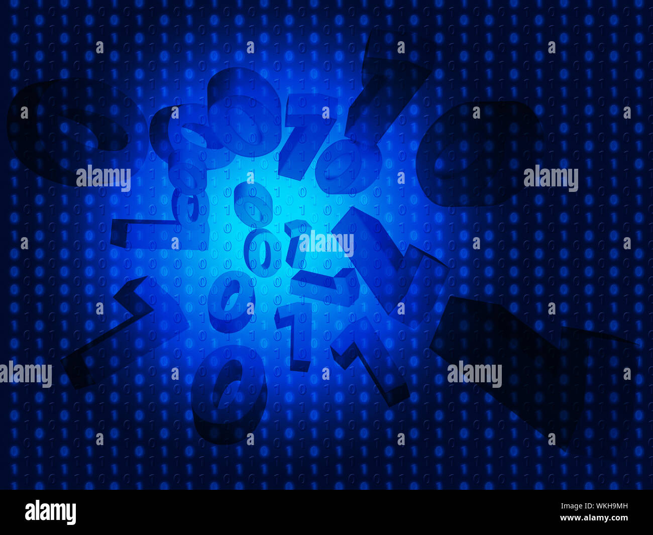 Zero One Background Meaning Binary And Computer Programming Stock Photo ...
