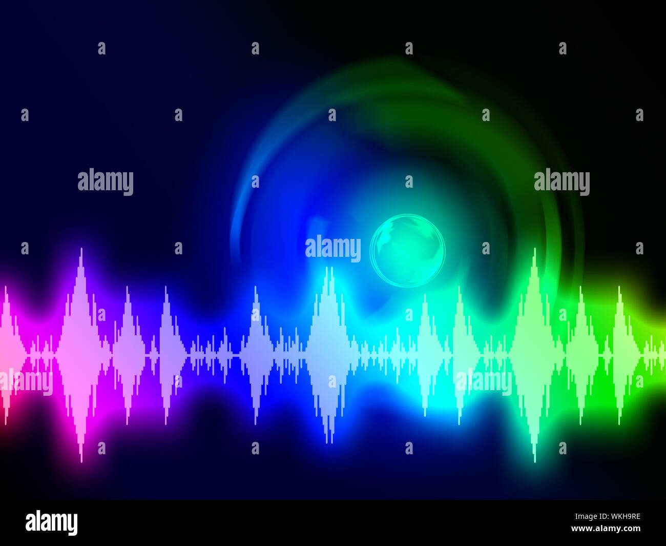 Sound wave background showing equalizer hi-res stock photography and ...