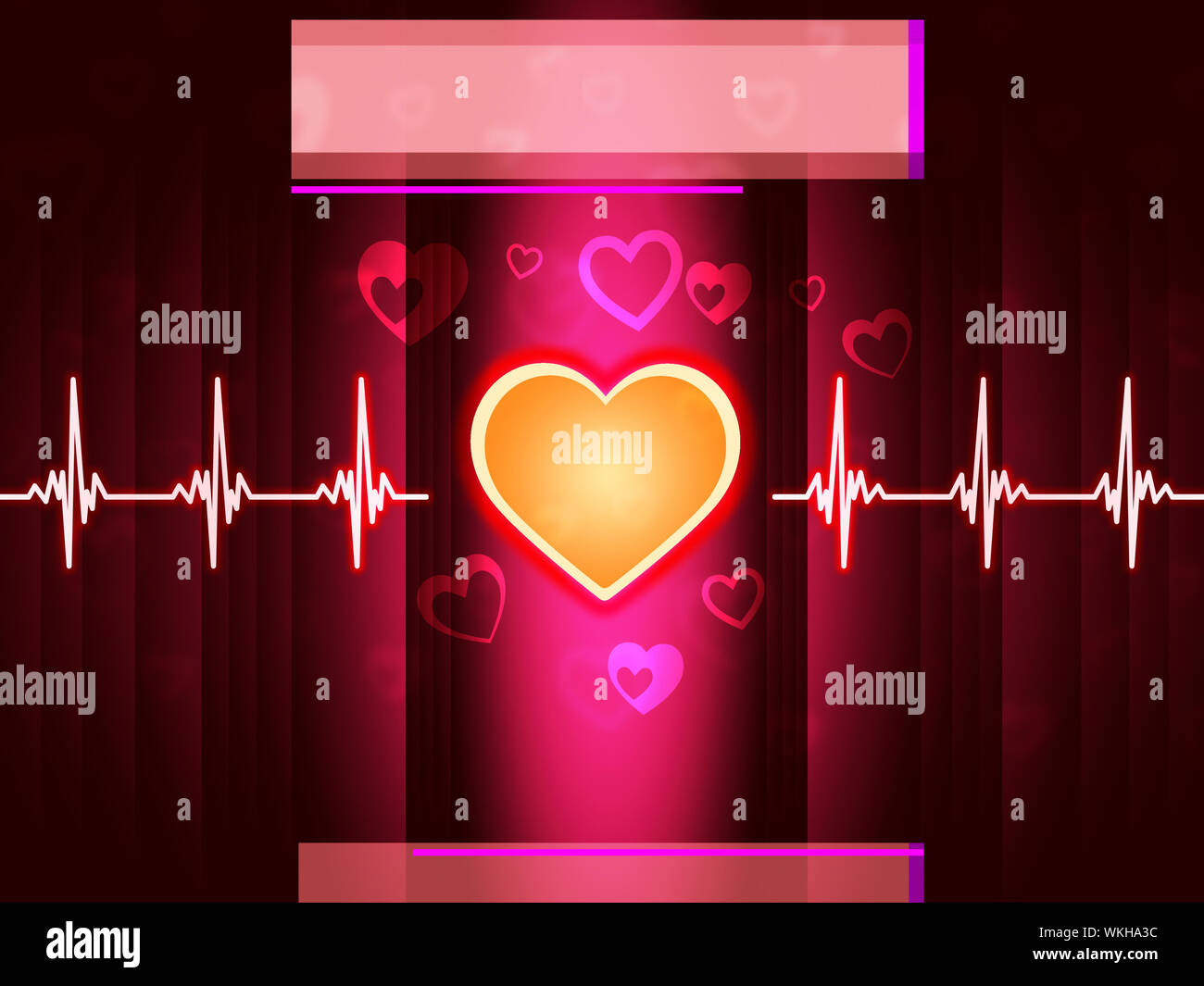 Red Heart Background Showing Life Beating And Pillar Stock Photo - Alamy