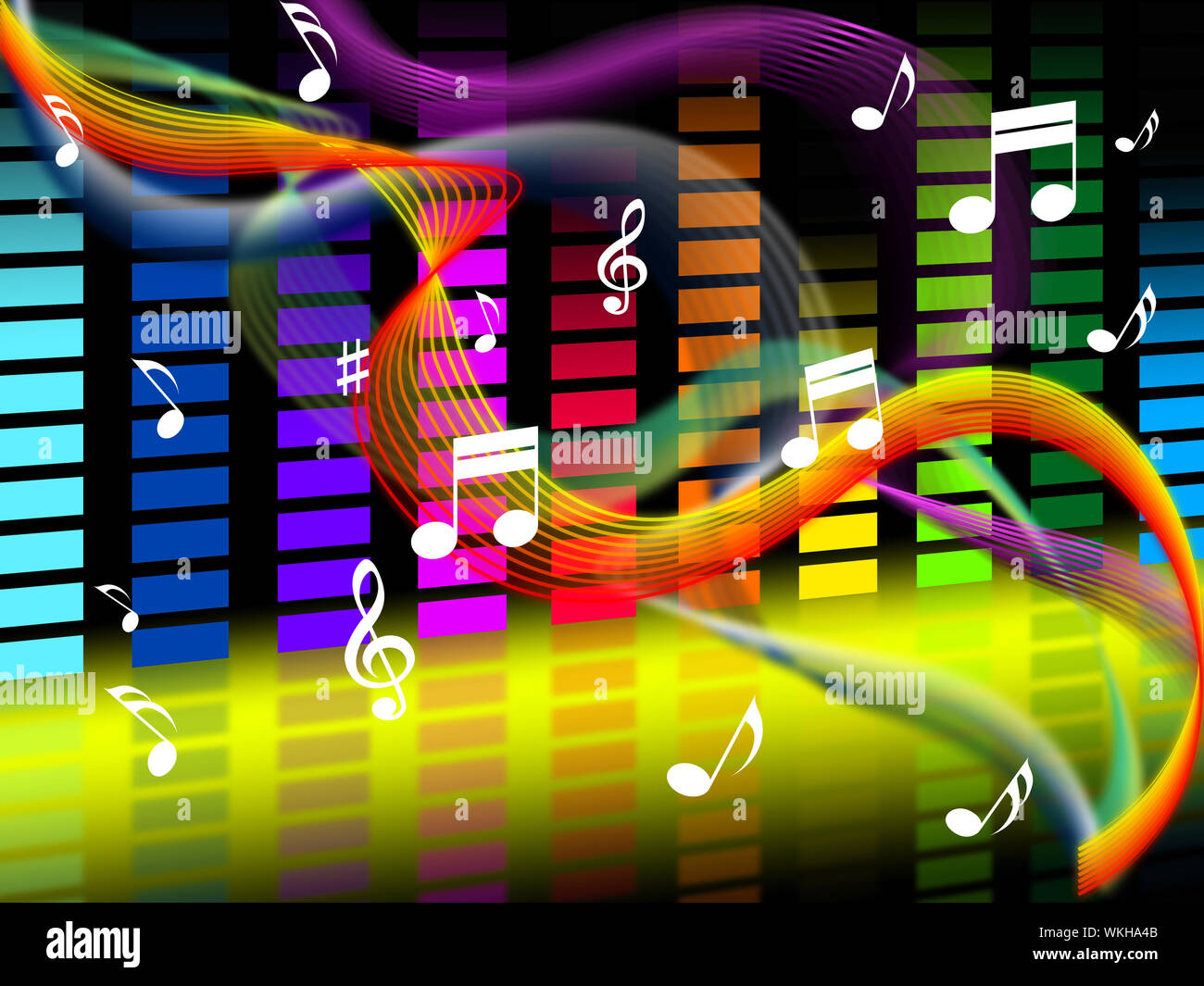 Music Background Showing Tune Jazz Or Classic Stock Photo - Alamy