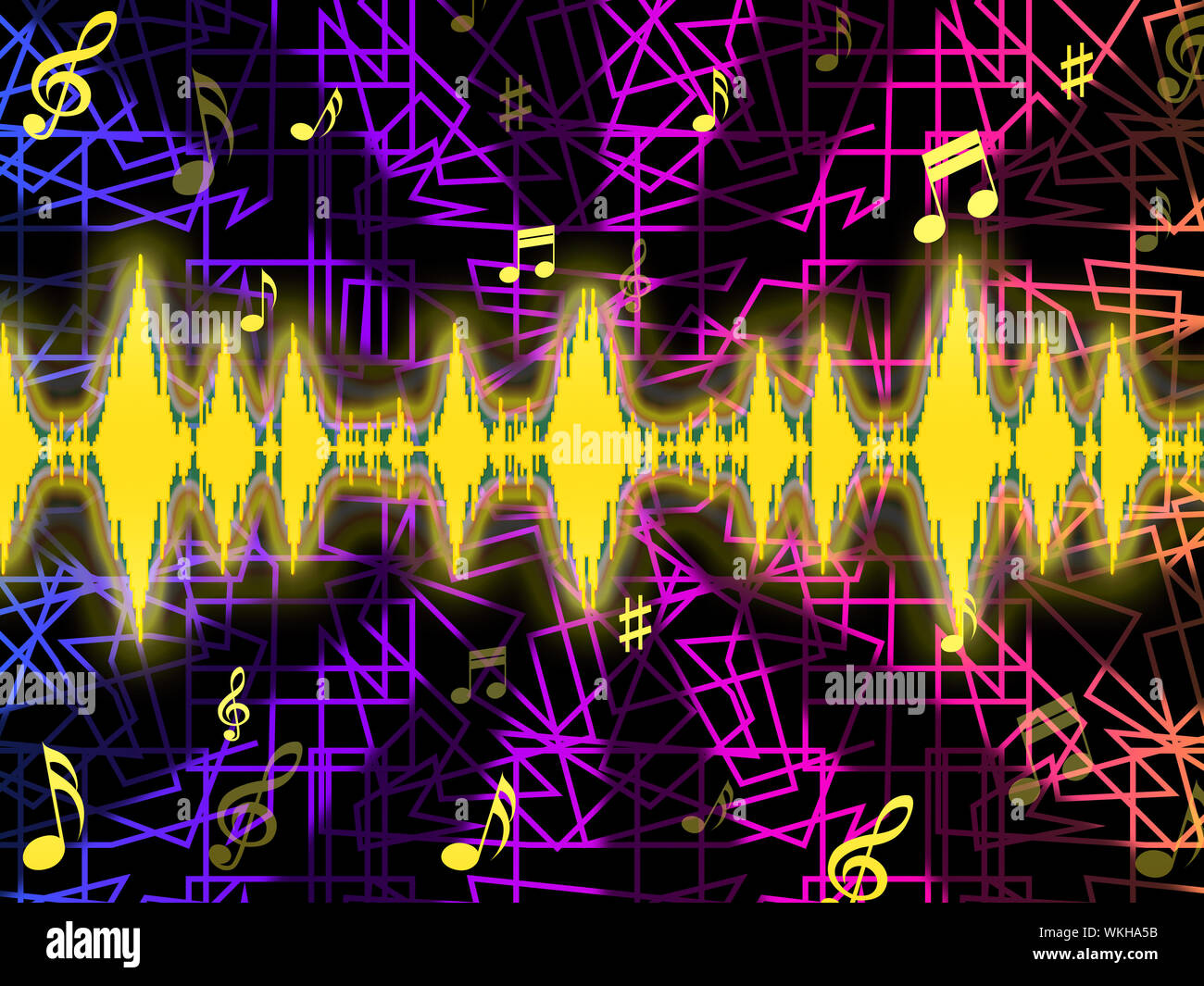 Soundwaves music hi-res stock photography and images - Alamy