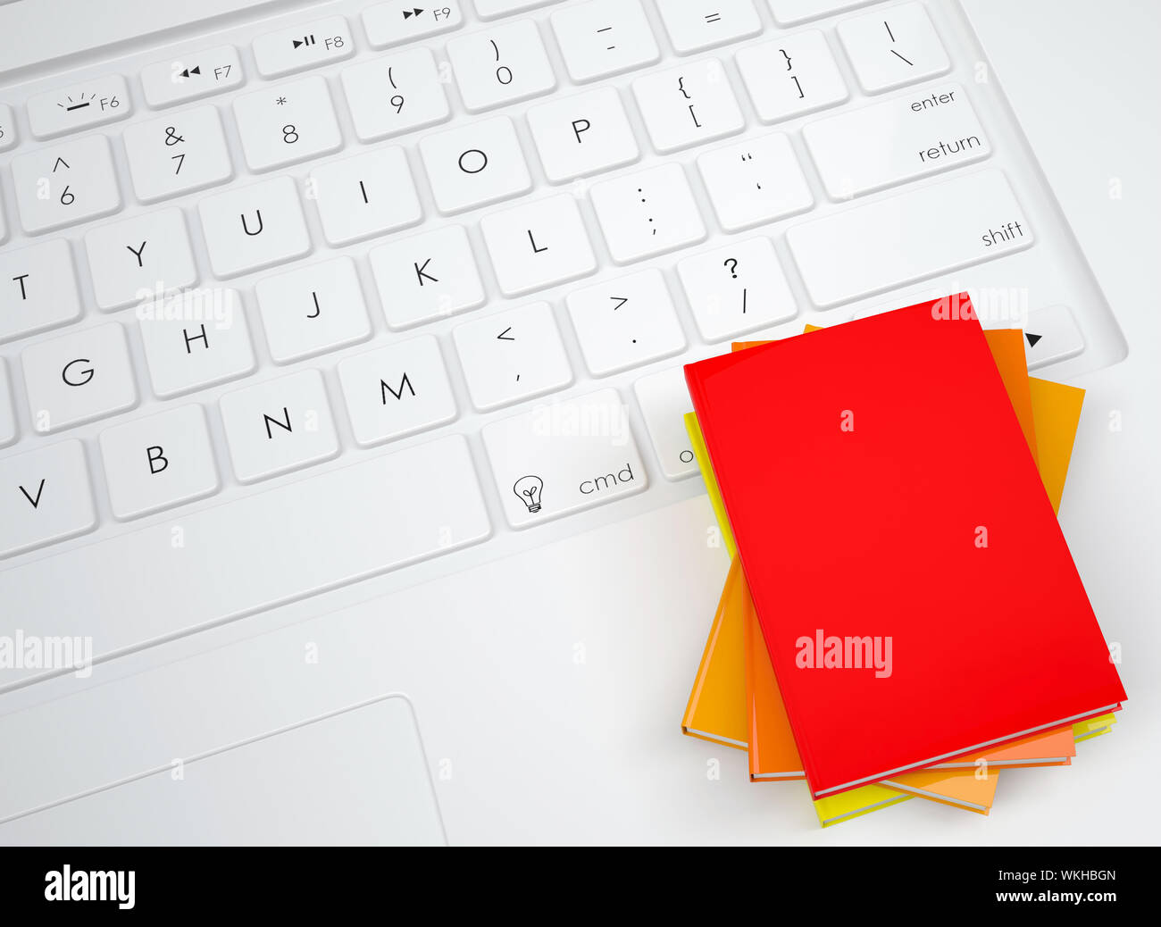 Pile of school books from above hi-res stock photography and images - Alamy