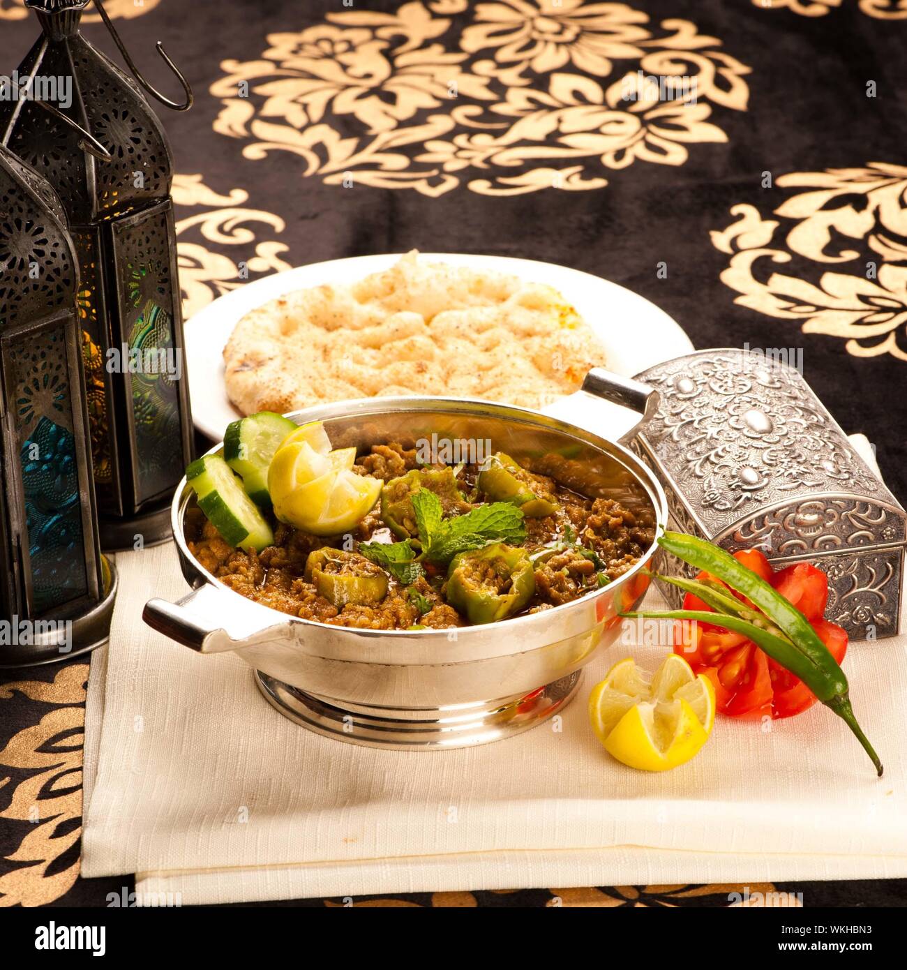 Indian food table hi-res stock photography and images - Alamy