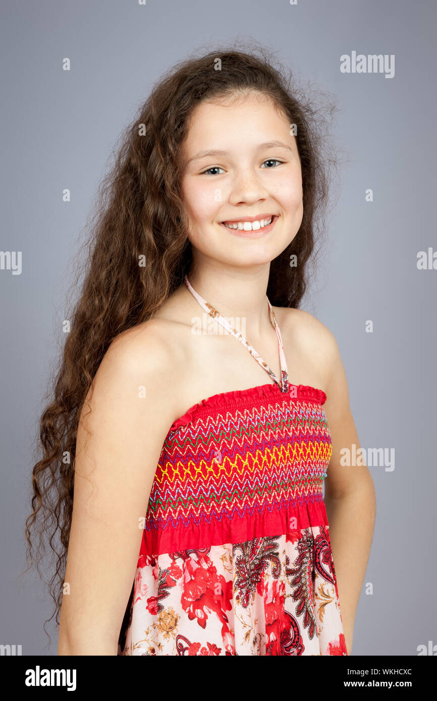 An image of a young girl portrait Stock Photo - Alamy