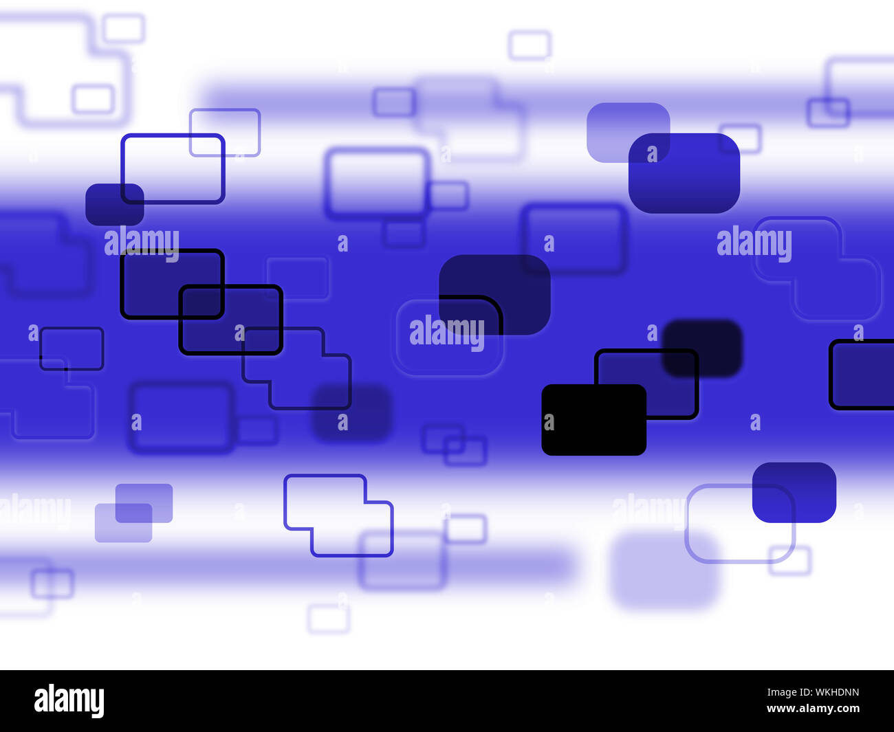 Blue Technology Representing High-Tech Blocks And Digital Stock Photo ...