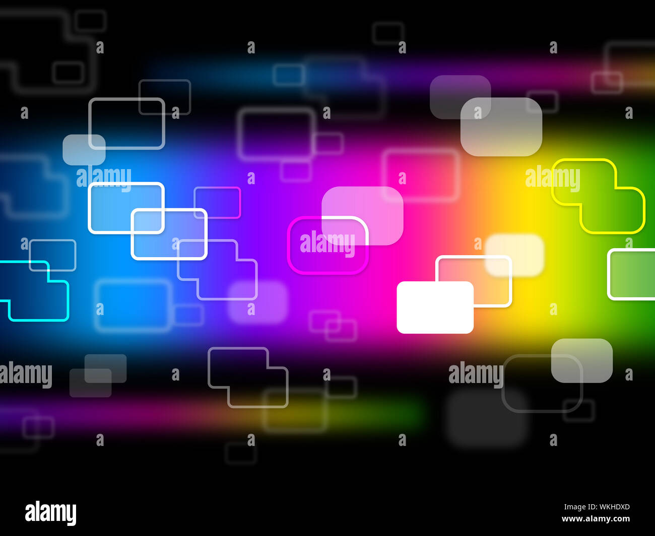 Technology Squares Representing Background Design And Backdrop Stock ...