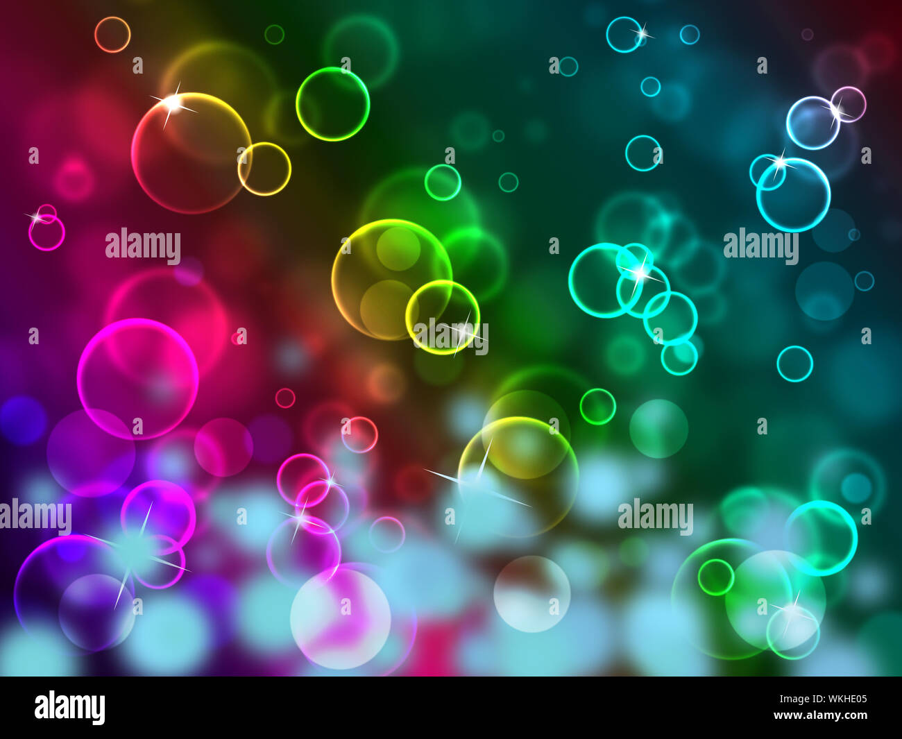 Glow Bokeh Meaning Glowing Illuminated And Vibrant Stock Photo - Alamy
