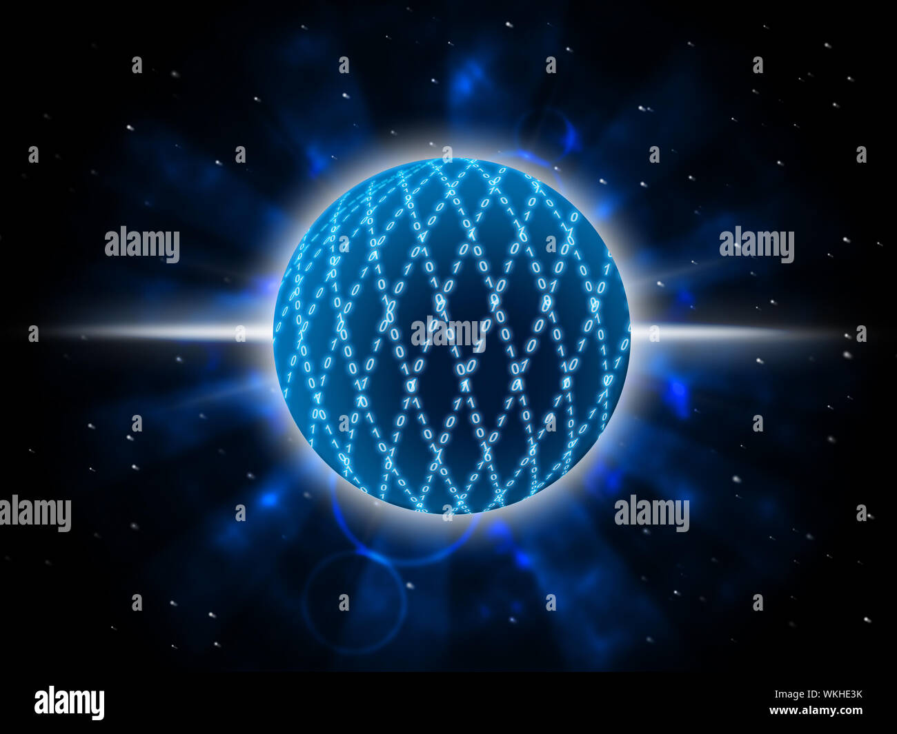 Digital Globe Indicating High Tec And Computing Stock Photo - Alamy