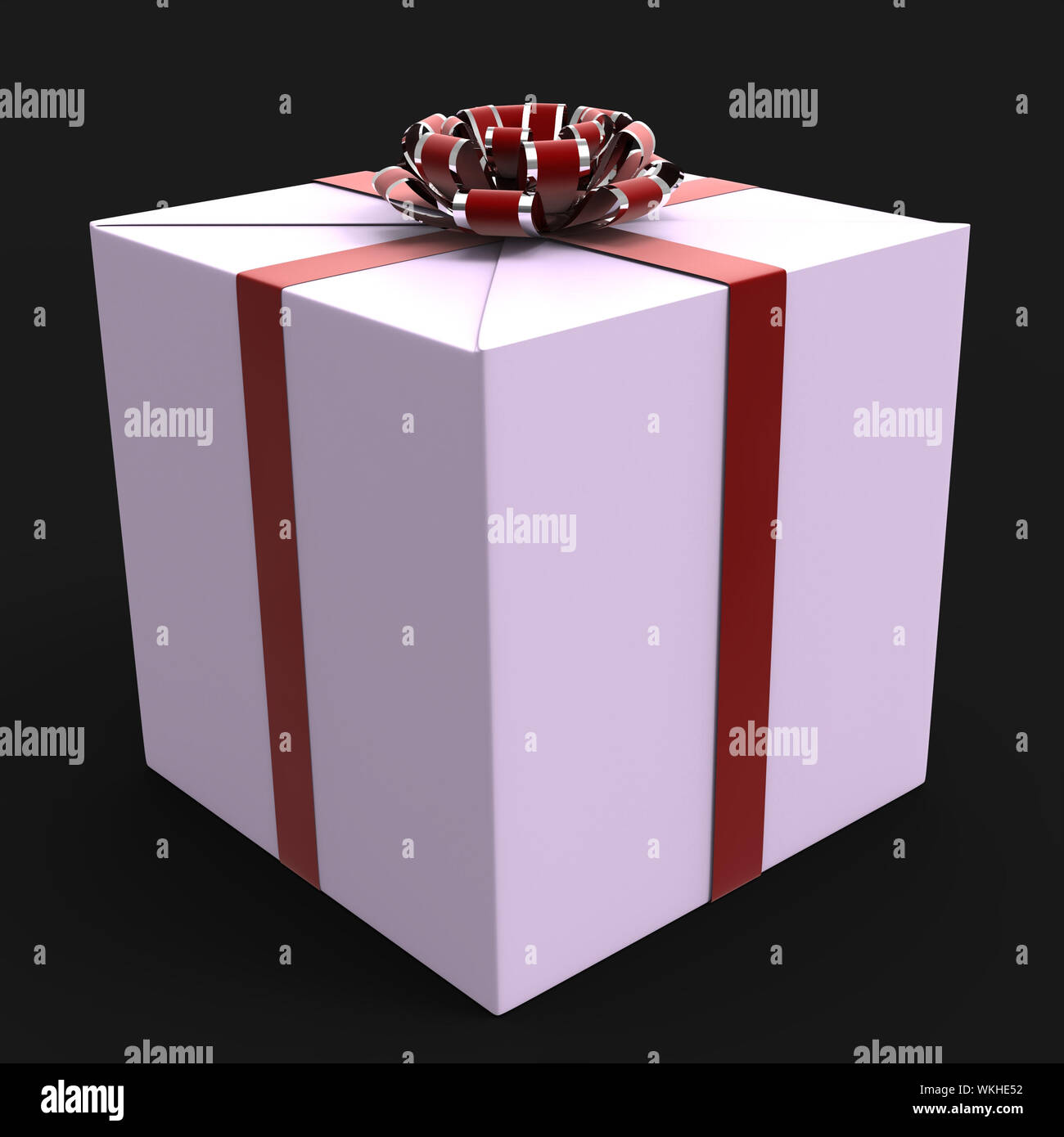 Birthday Giftbox Indicating Greetings Congratulation And Package Stock ...