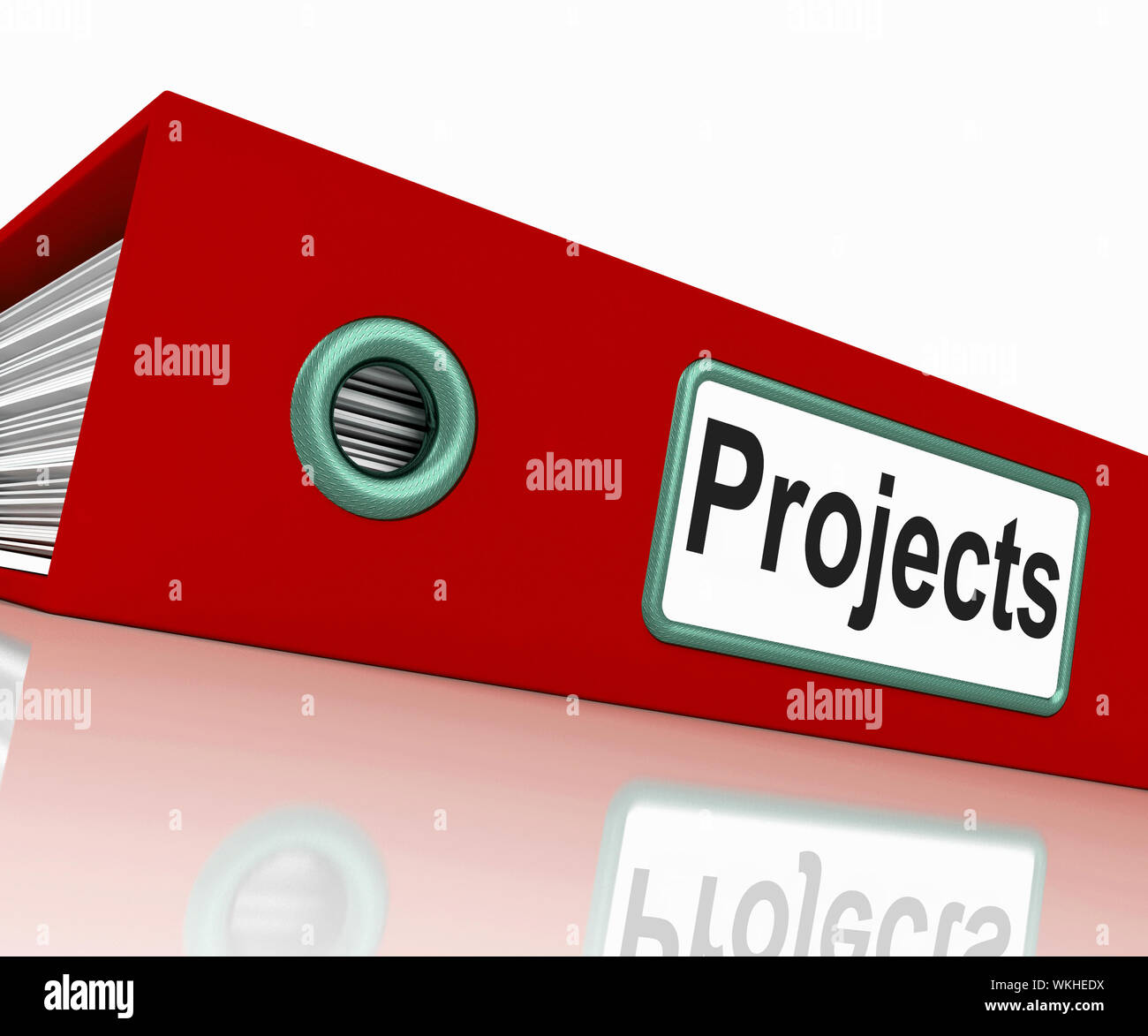 File Projects Meaning Mission Scheme And Document Stock Photo - Alamy