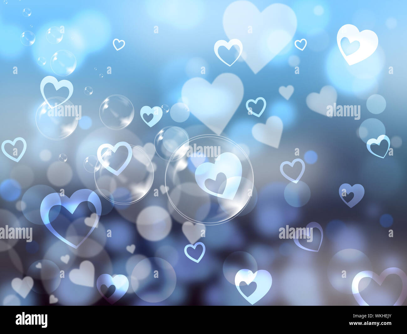 Hearts Glow Indicating Light Burst And Backgrounds Stock Photo - Alamy