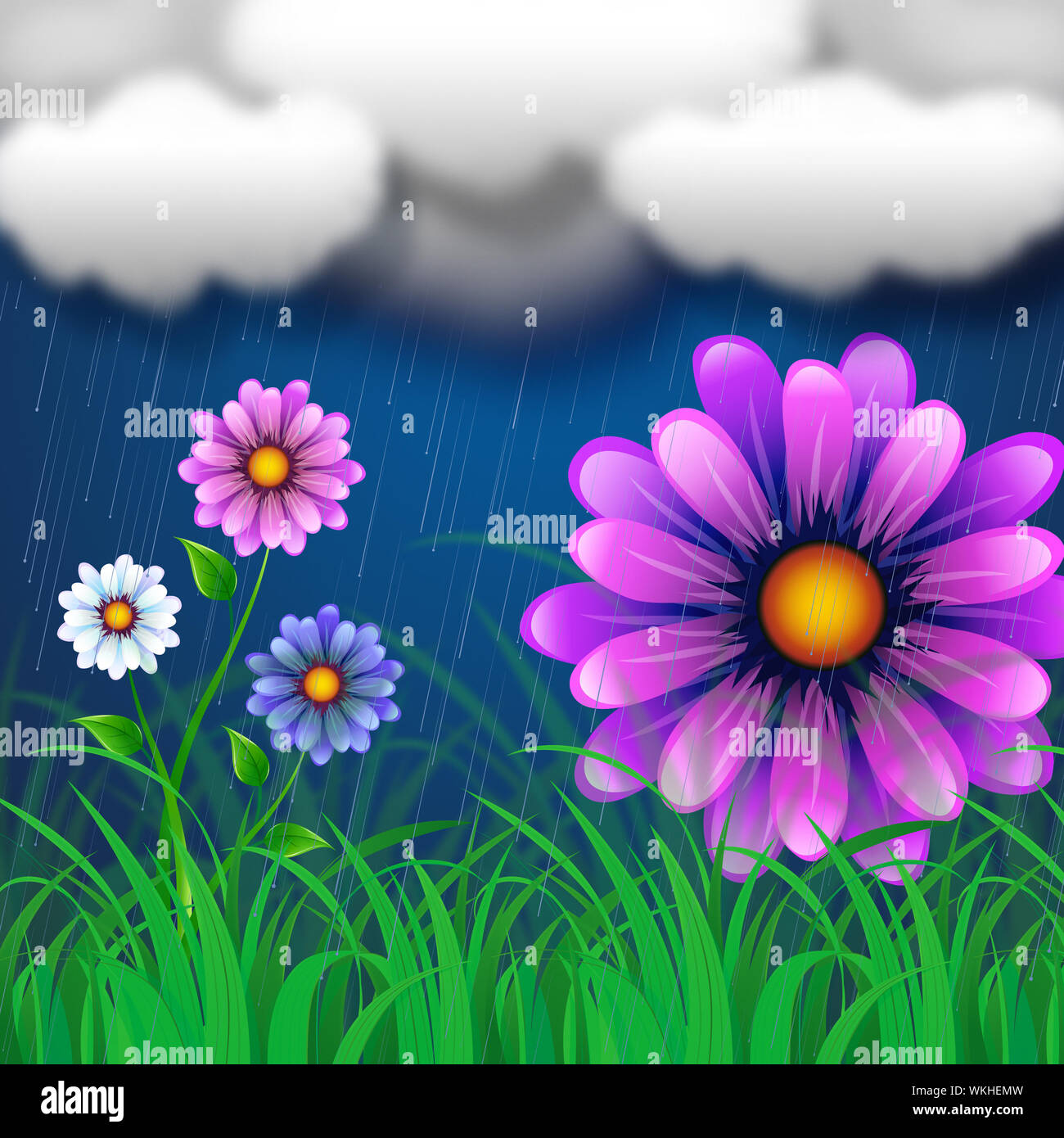 Clouds Background Representing Clothes Pegs And Clothespeg Stock Photo ...