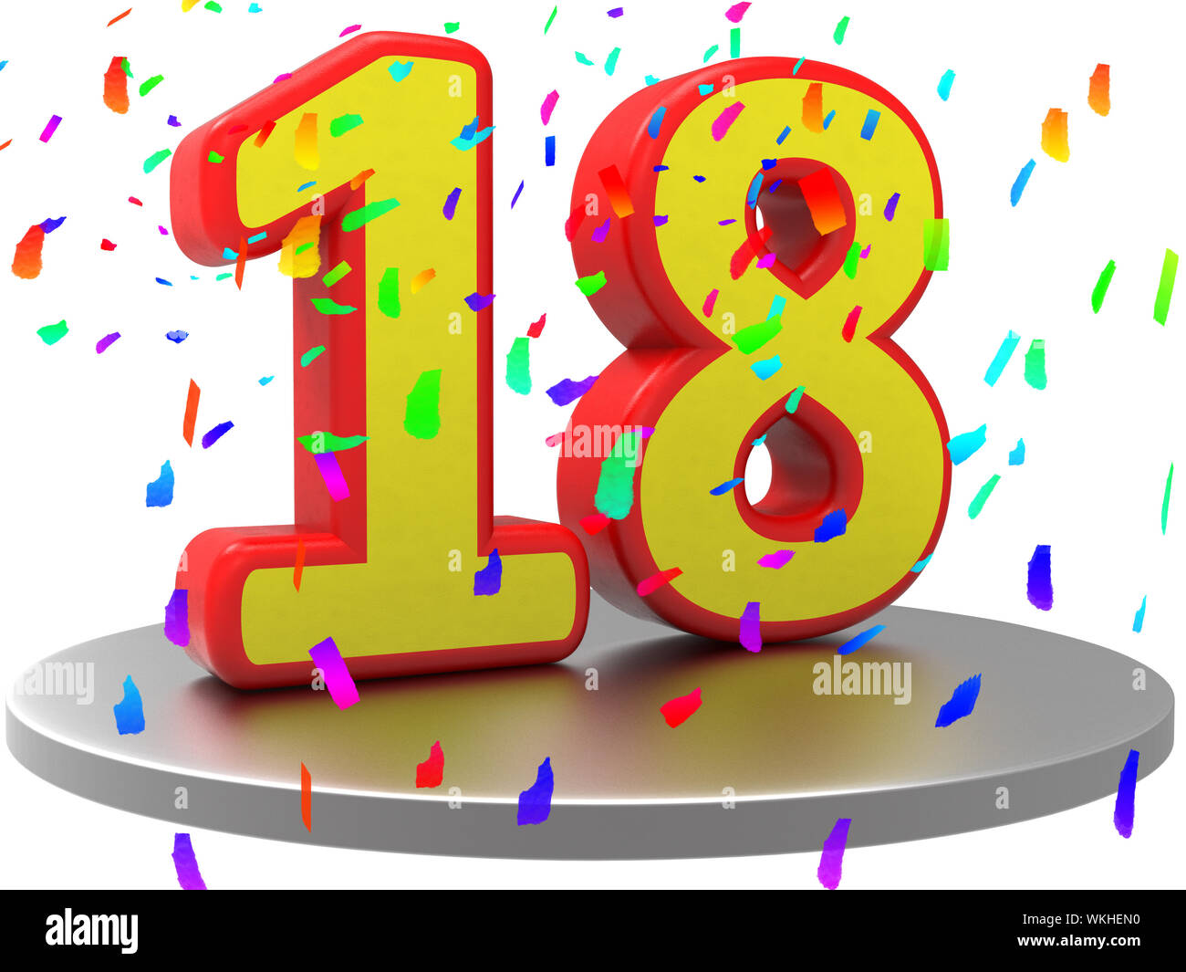 Eighteenth Anniversary Meaning Birthday Party And Anniversaries Stock ...