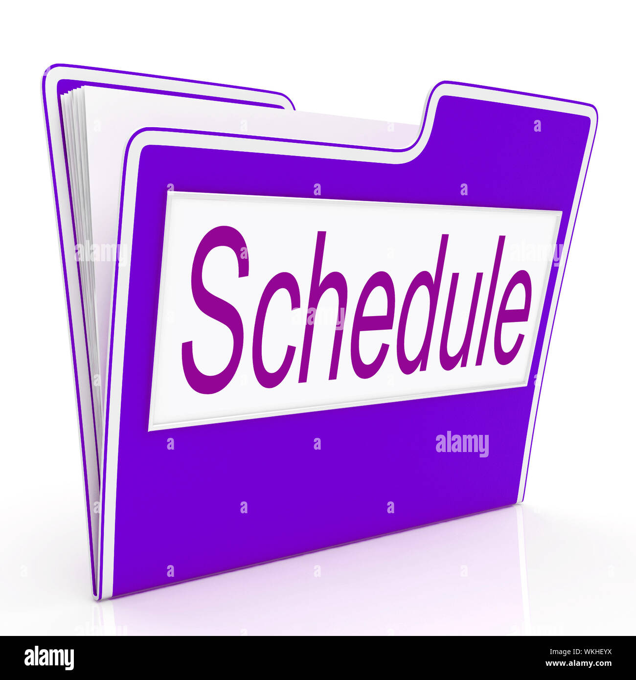 Schedule File Representing Paperwork Lineup And Organized Stock Photo ...