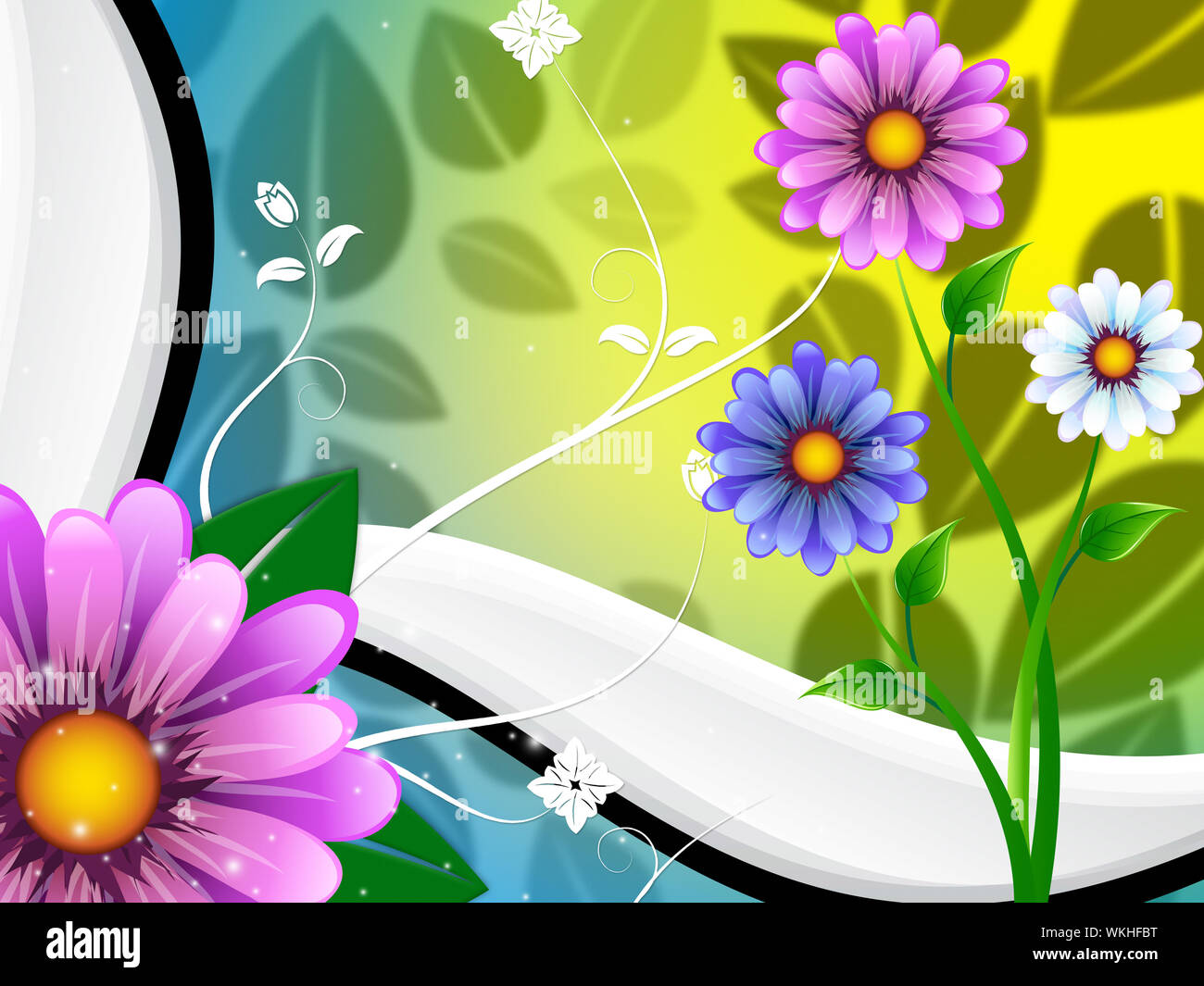 Floral Background Representing Backgrounds Petals And Florist Stock ...
