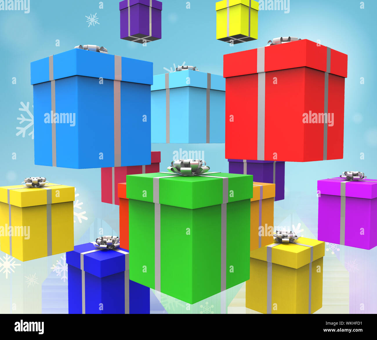 Giftboxes Celebration Indicating Fun Occasion And Surprise Stock Photo ...