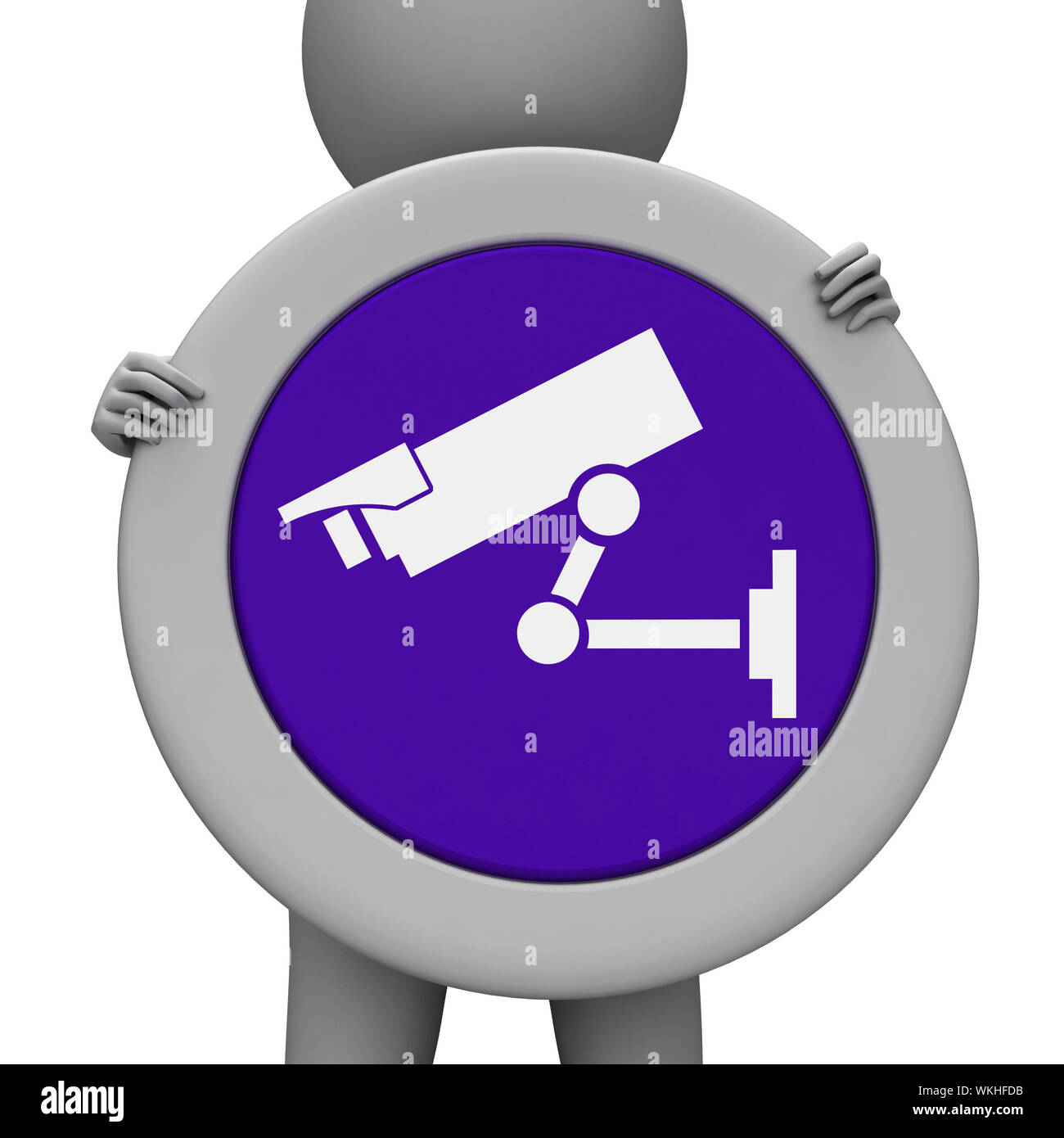 Cctv Sign Representing Camera Surveillance And Security Stock Photo - Alamy