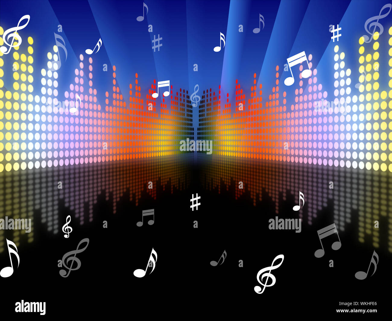 Background Equaliser Indicating Sound Track And Wavelength Stock Photo ...
