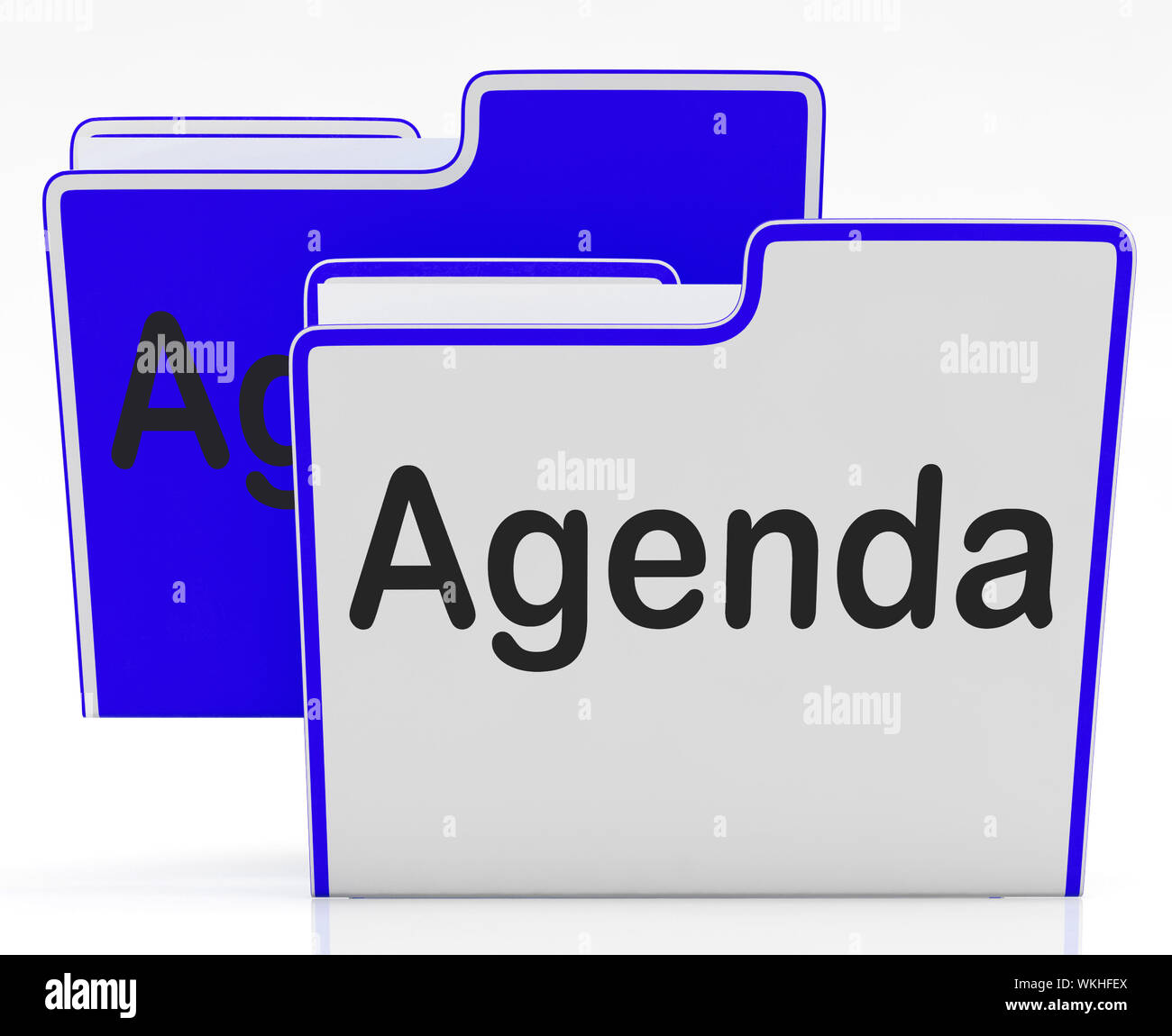 Files Agenda Showing Paperwork Diary And Folder Stock Photo - Alamy