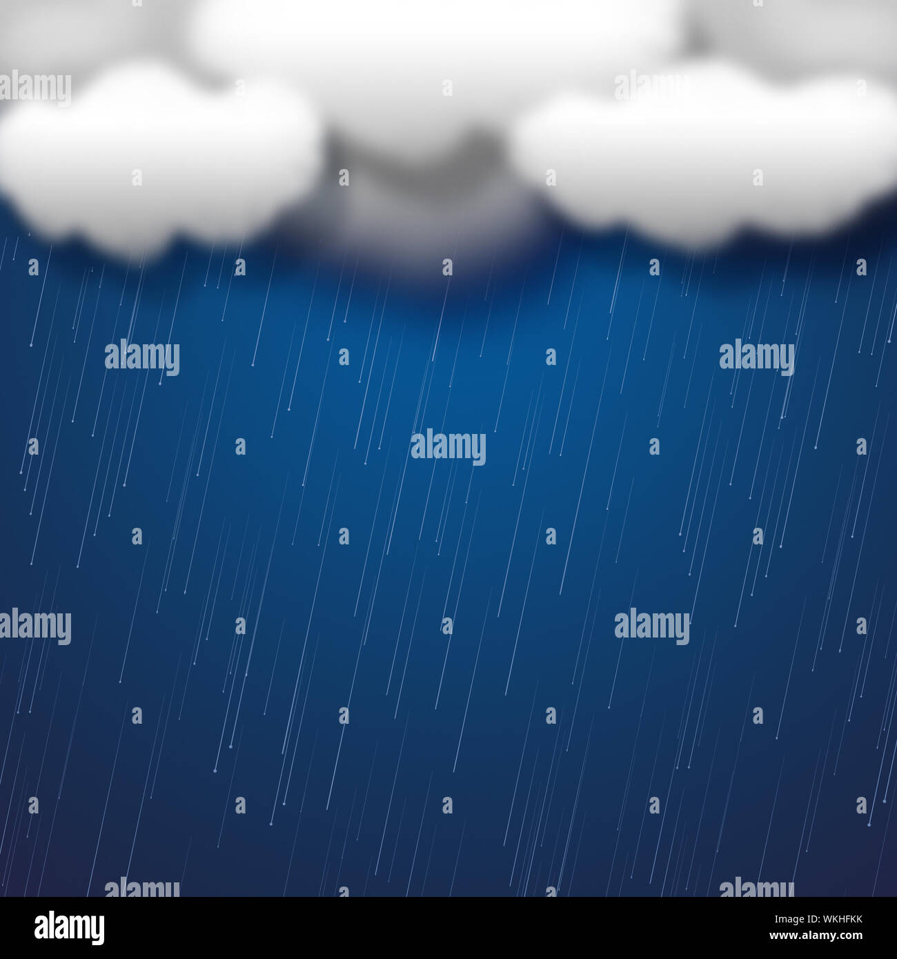 Rain Clouds Showing Washing Line And Rained Stock Photo - Alamy