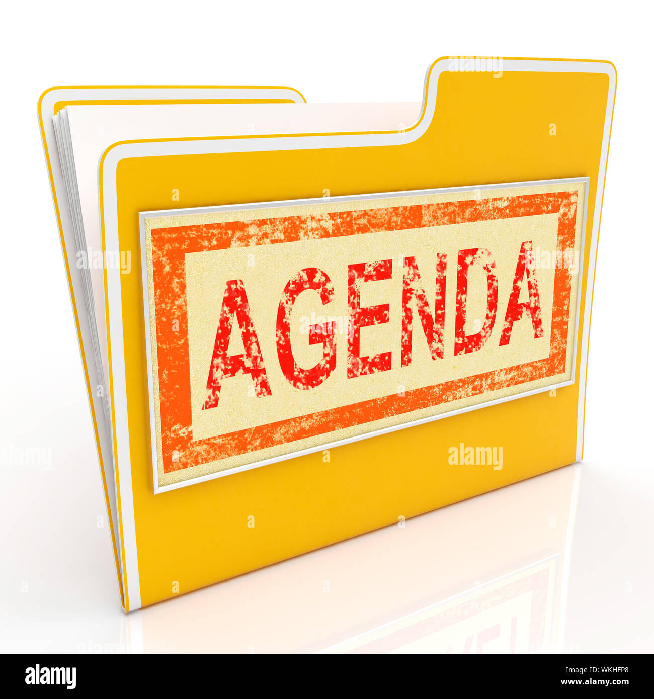 File Agenda Representing Document Organized And Folders Stock Photo - Alamy